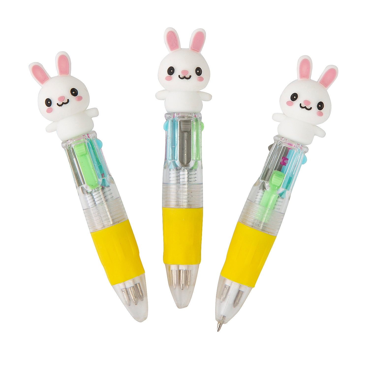 Fun Express 3 1/2" Micro Easter Bunny Plastic Shuttle Pens - 12 Pieces ...