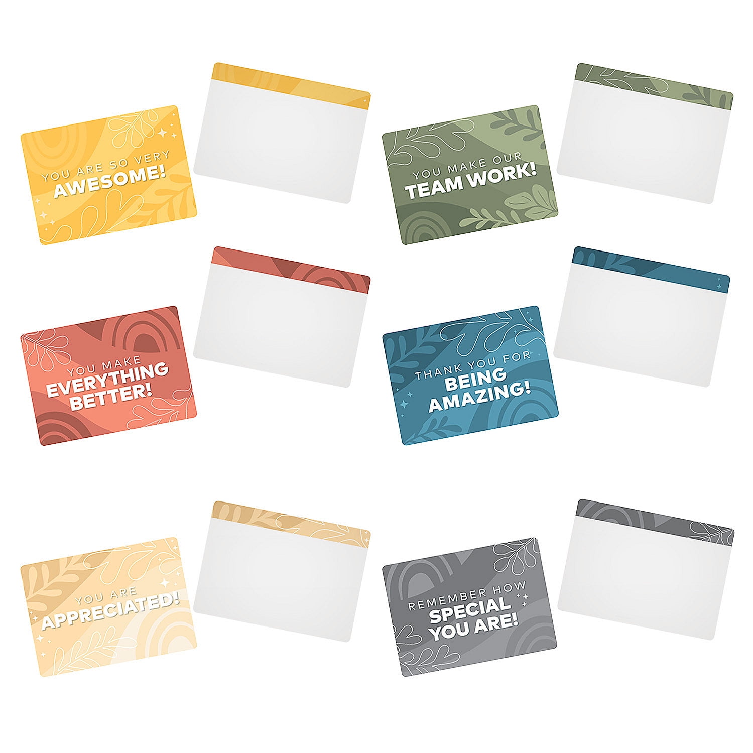 Fun Express 3 1/2" x 2 1/2" Bulk 48 Pieces Mini Appreciation Cardstock ...