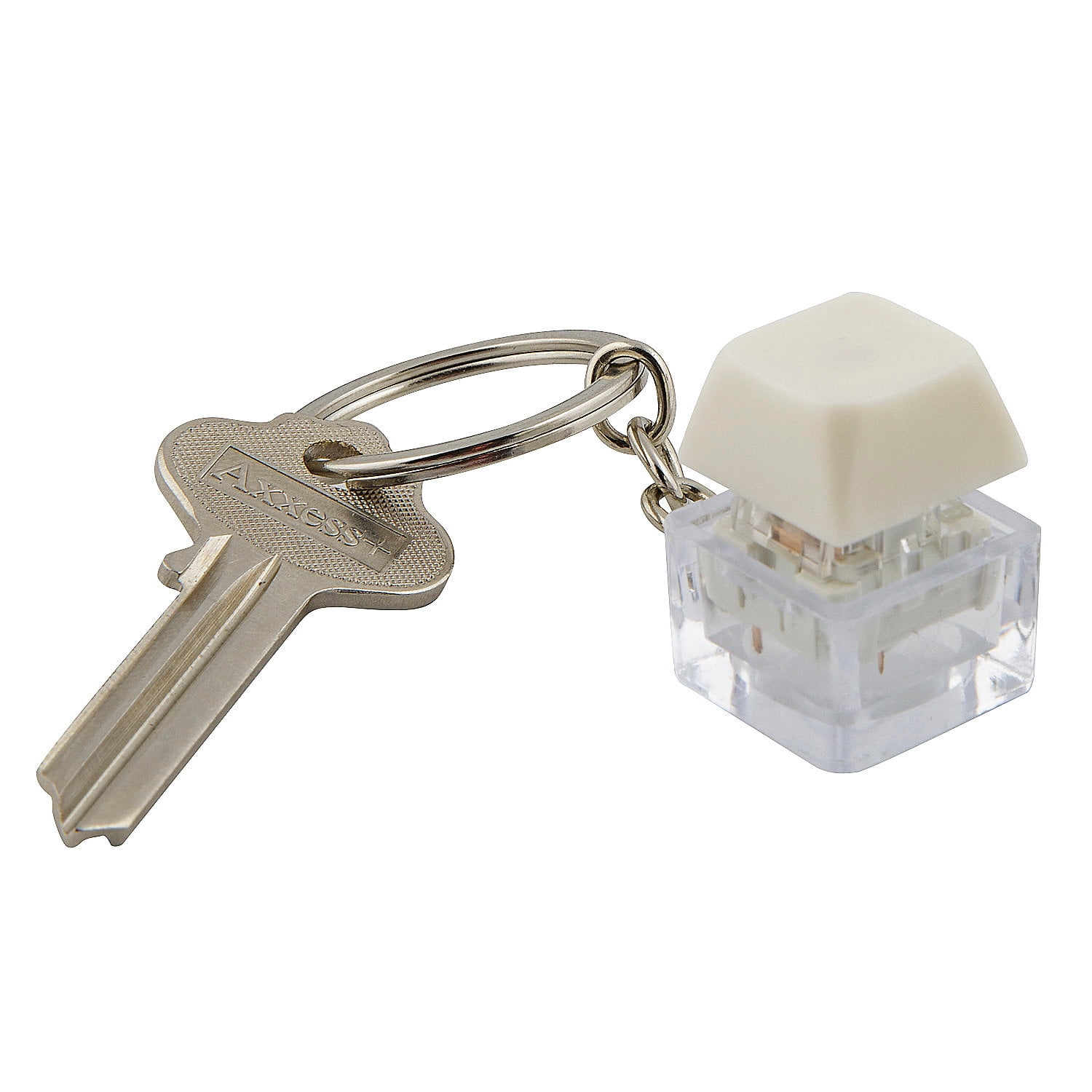 Fun Express 3/4" 1-Button Click White Plastic Fidget Keychains – 12 ...