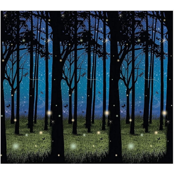 Fun Express 30 Feet Enchanted Forest Scene Setter Backdrop Banner Wall ...