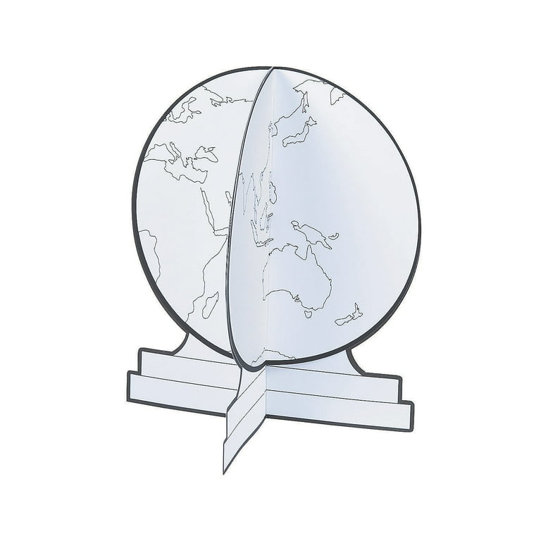 globe drawing 3d