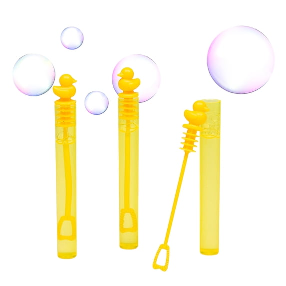 Fun Express 4 1/4" Yellow Duck Plastic Bubble Tubes - 24 Pieces ...