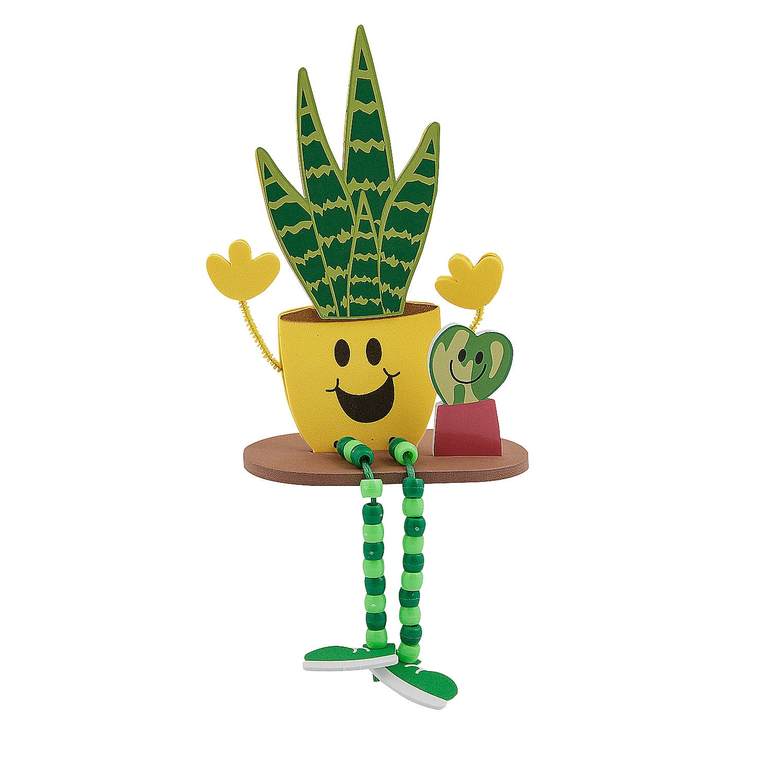 Fun Express 4" x 8" Potted Plant Beaded Dangle-Legs Craft Kits - Makes ...