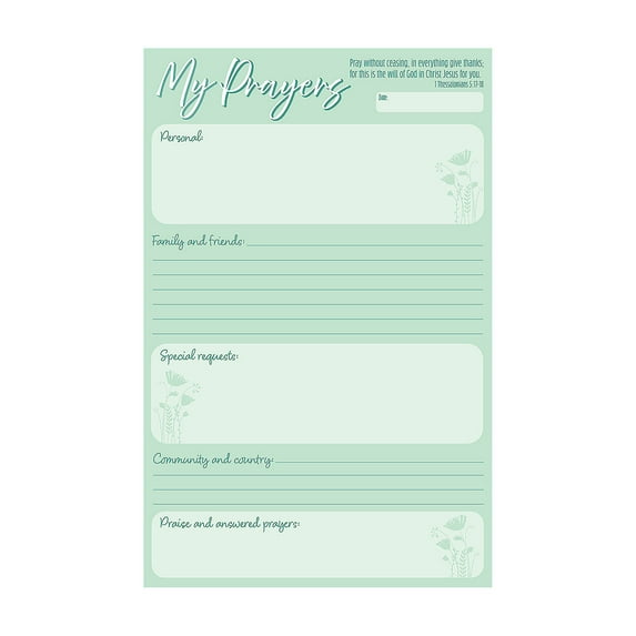 Fun Express 5 1/2" x 8 1/2" Religious Notes Prayer Notepads - 12 Pc ...