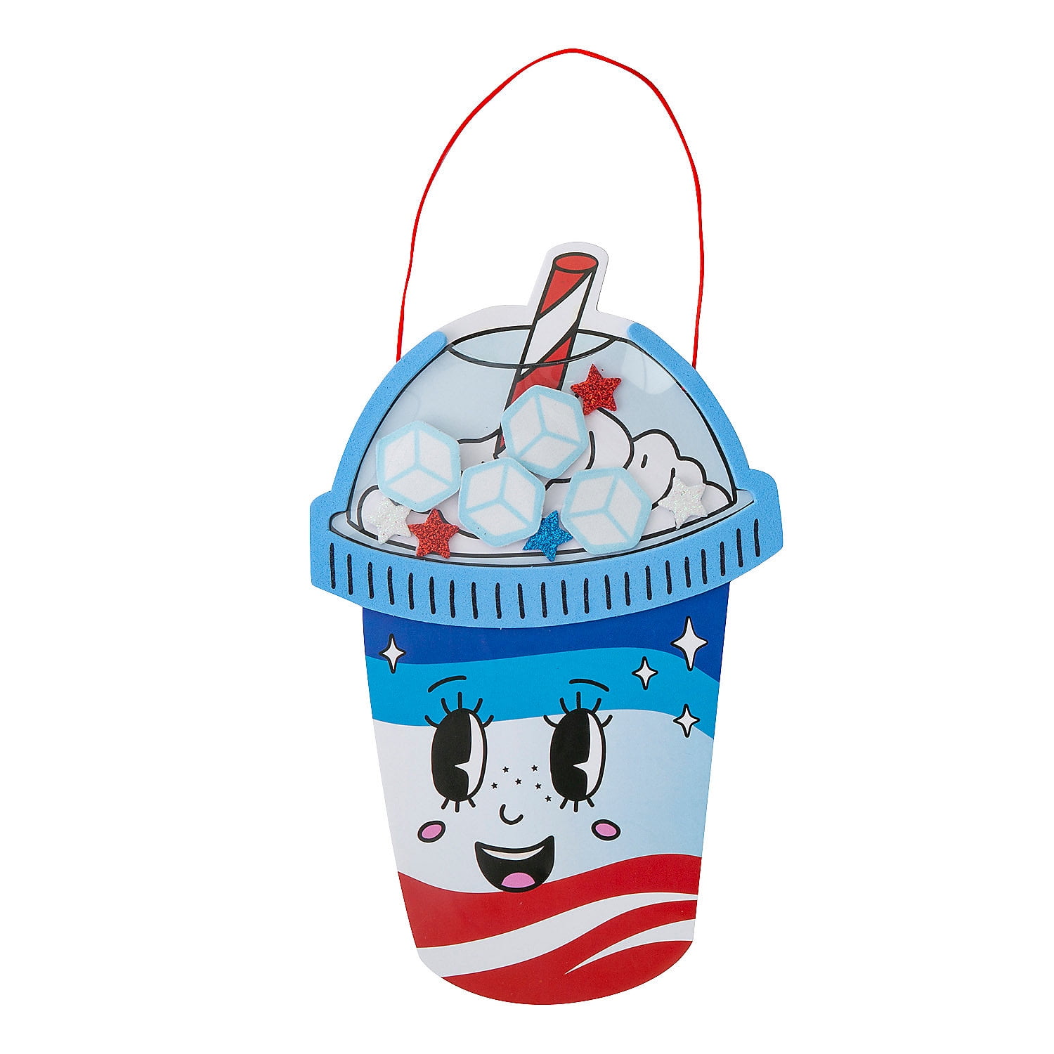 Fun Express 5 1/4" x 8" Patriotic Slushy Character Shaker Sign Craft ...