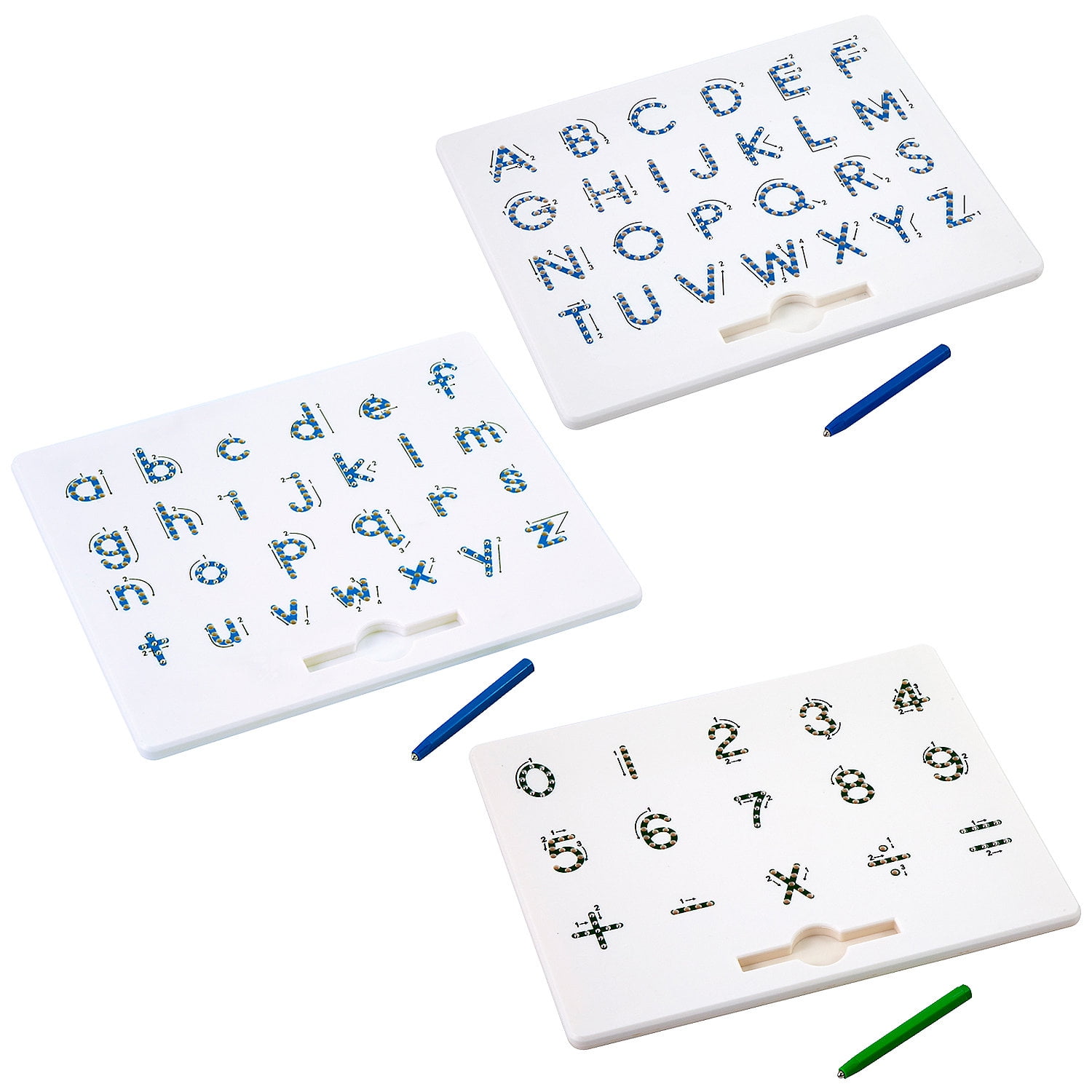 Fun Express 5" - 10" Magnetic Letters & Numbers Tracing Boards Set - 3 ...