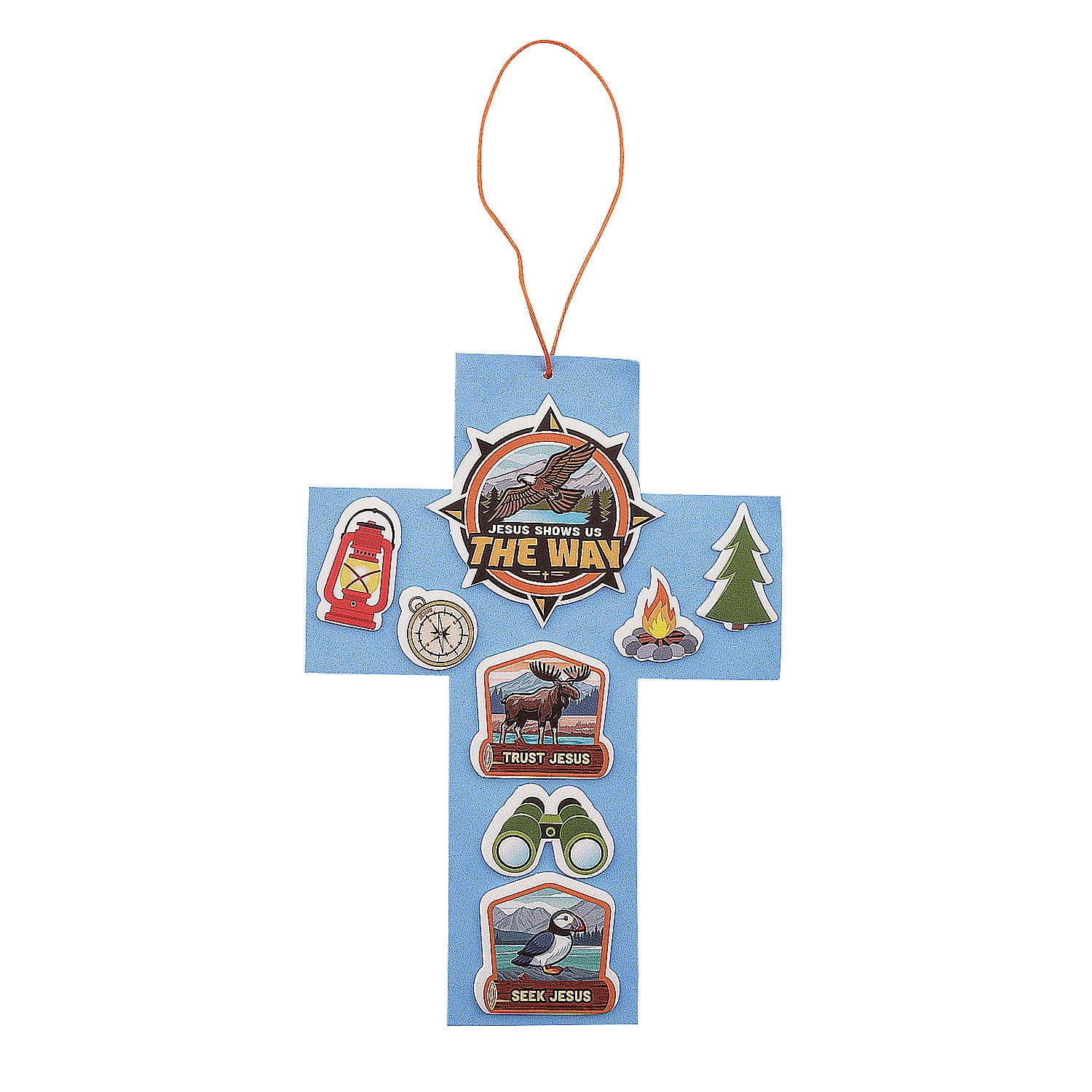 Fun Express 5 3/4" x 8" Great North VBS Cross Sign Foam Craft Kit ...