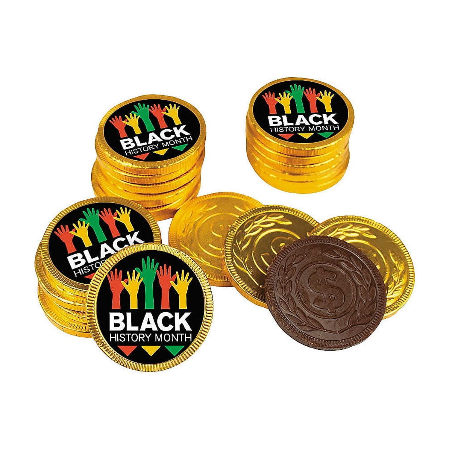 Fun Express 5.5 oz. Black History Month Chocolate Candy Coins – 30 Pc ...