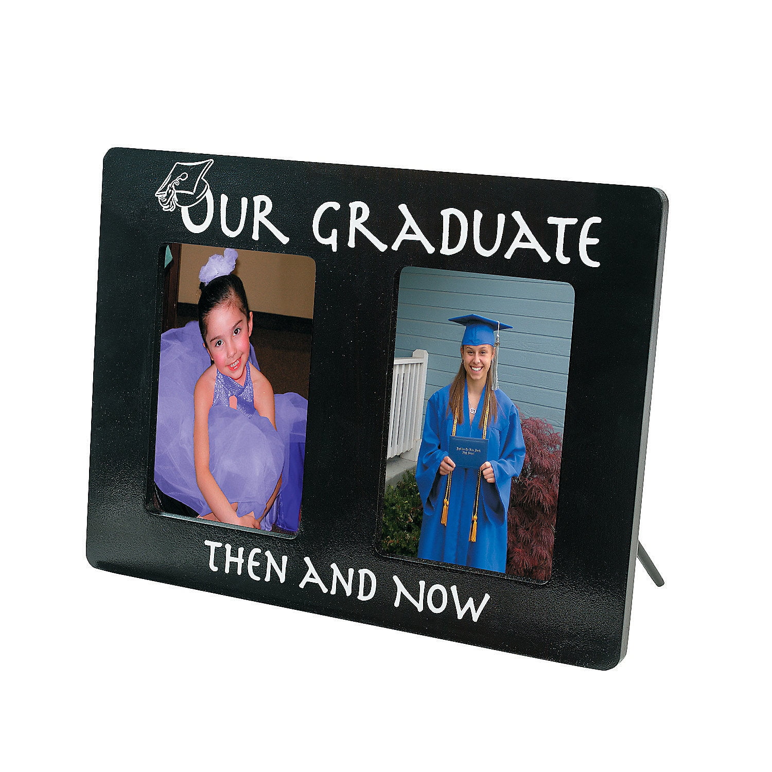 Then & Now Graduation Picture Frame - Dual Photo Holder, Grad Space ...