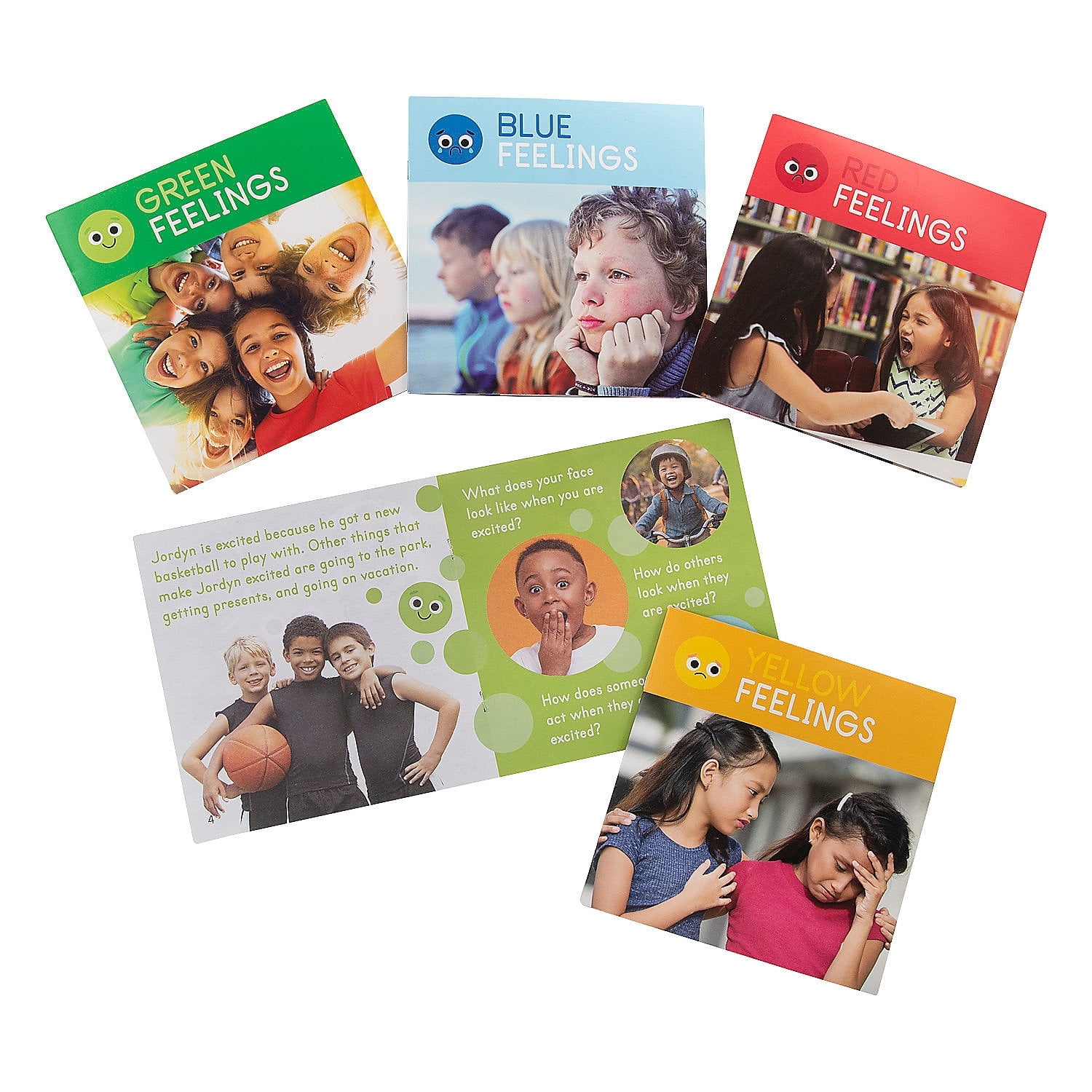 Fun Express 5" x 5" Social Emotional Learning Feelings Educational ...