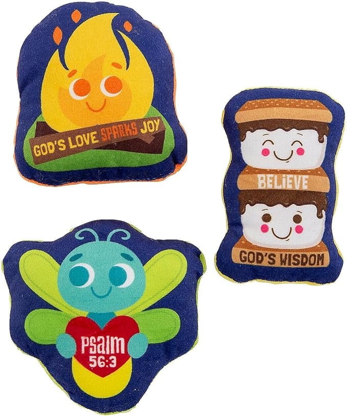 Fun Express 50-Piece Stuffed Flat Characters Set - Ideal for Vacation ...