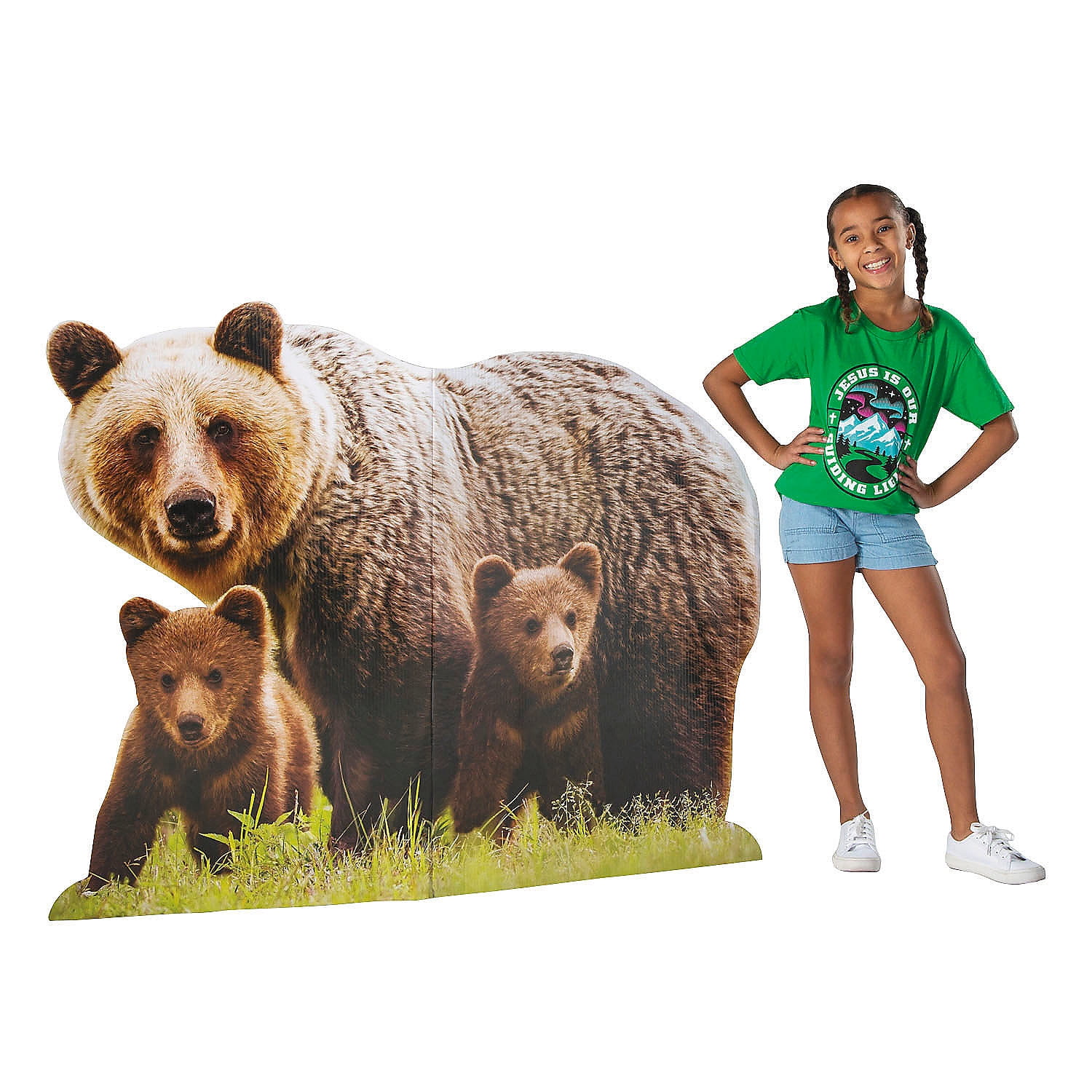 Fun Express 54" x 44" Great North VBS Bears Life-Size Cardboard Cutout ...