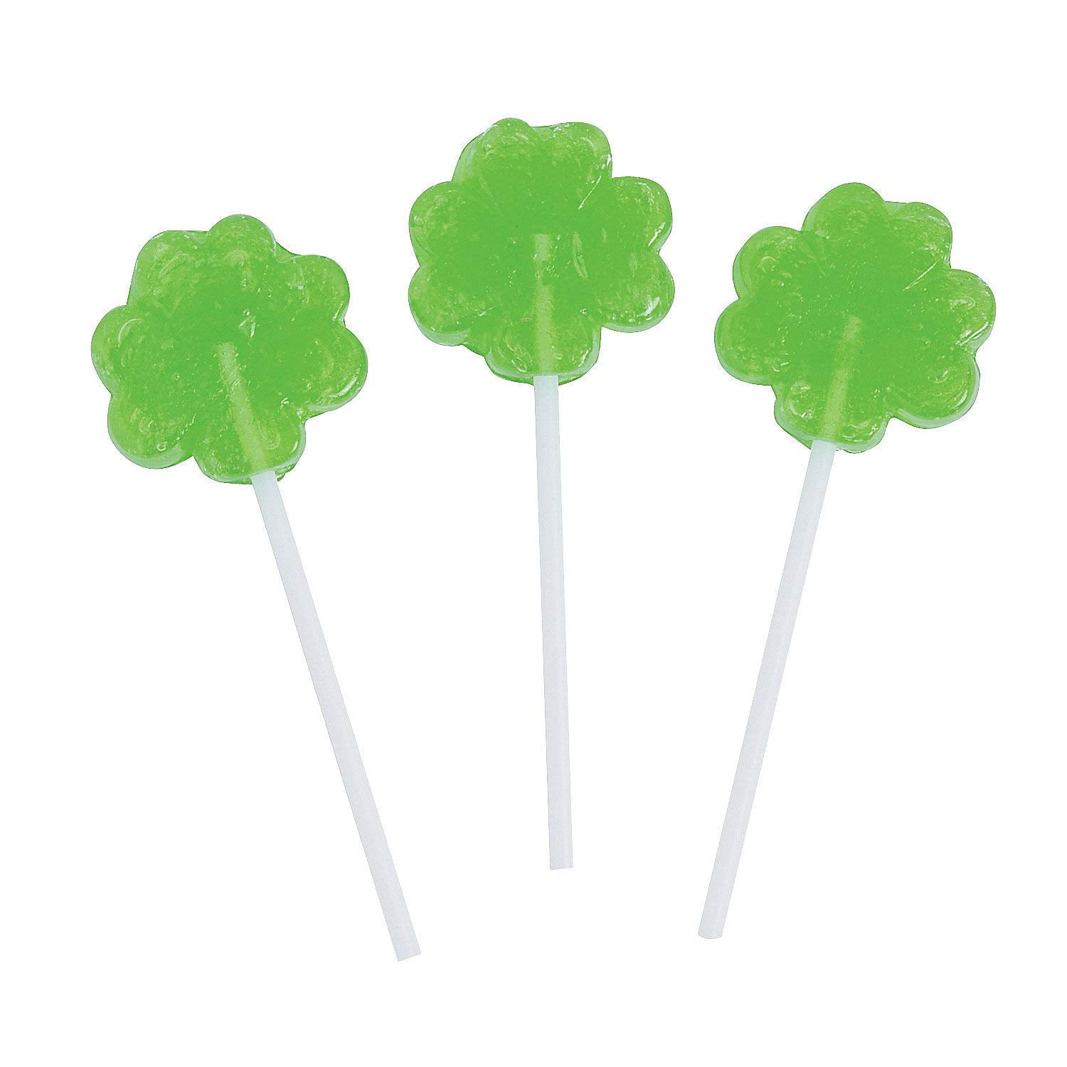 Fun Express - Kids Sucker Pack, 57 Mini Shamrock Lollipops for St ...
