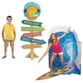 Fun Express 58" - 69" Surf’s Up Wave Cardboard Cutout Stand-Up Kit - 2 ...