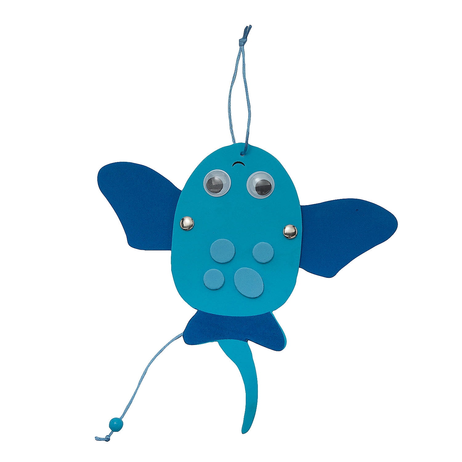 Fun Express 6 1/2" x 12" Blue Stingray Pull String Puppet Craft Kits ...