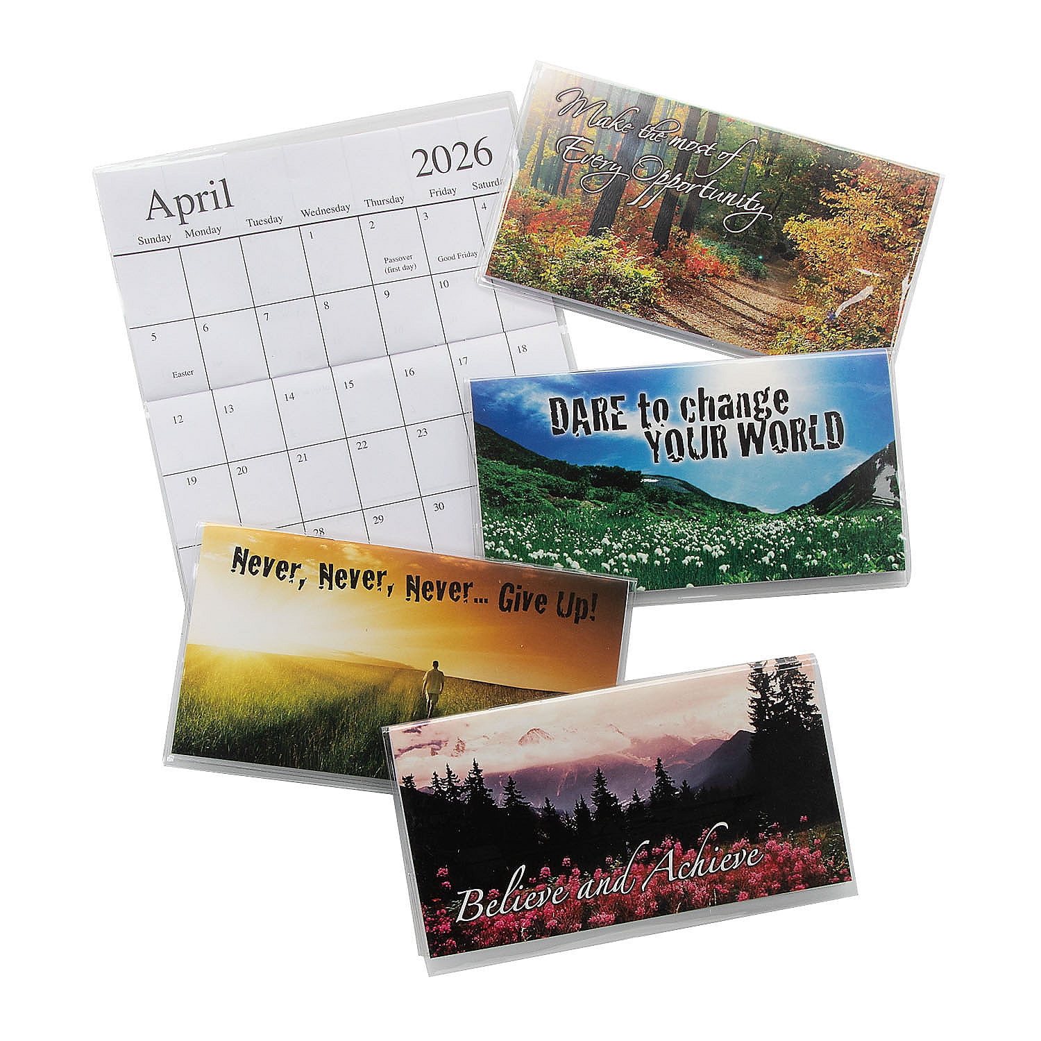 Fun Express 6 1/2" x 3 1/2" 2025 - 2026 Motivational Paper Pocket ...