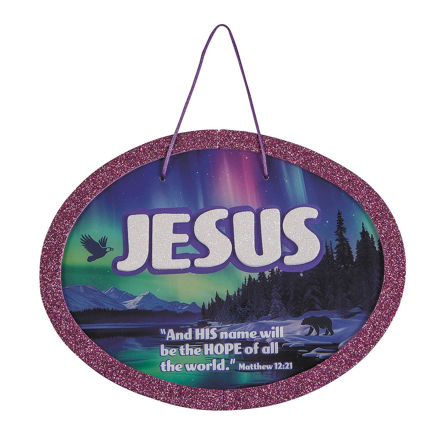 Fun Express 6 1/2" x 5" Great North VBS Bible Verse Sign Foam Craft Kit ...