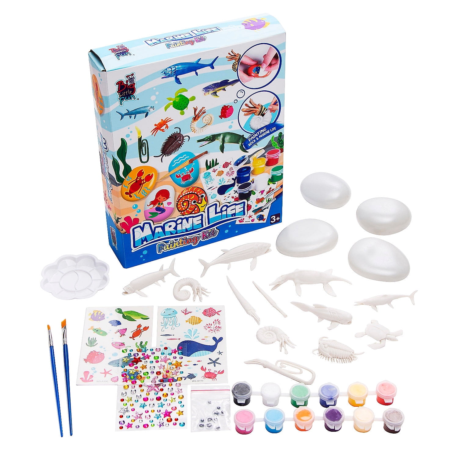 Fun Express 6 1/2" x 8 3/4" DIY Marine & Sea Life Painting & Craft Kit ...