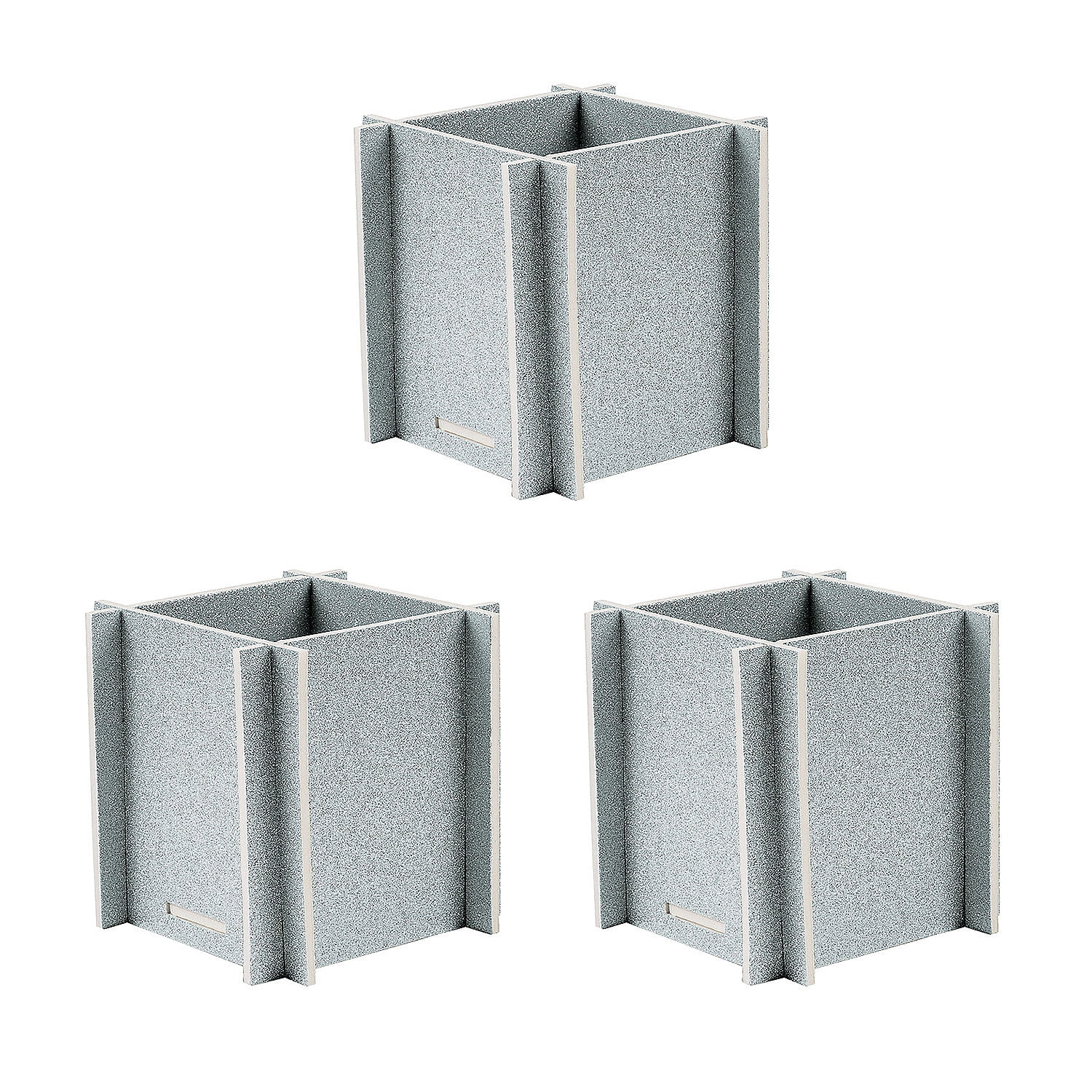 Fun Express 6" Bulk 12 Pieces Silver Glitter Centerpiece Foam ...