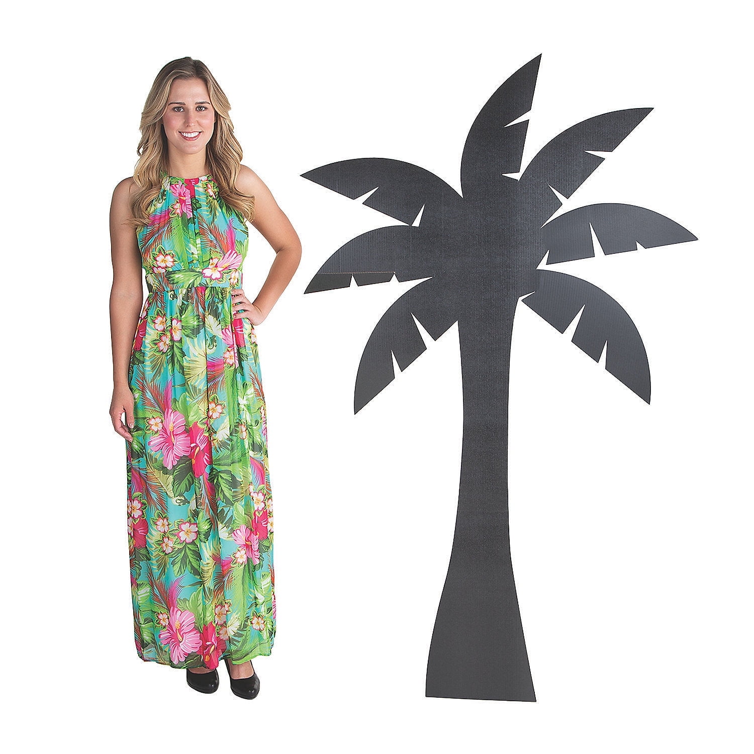 Fun Express 6 Ft. Palm Tree Silhouette Cardboard Cutout Stand-Up ...