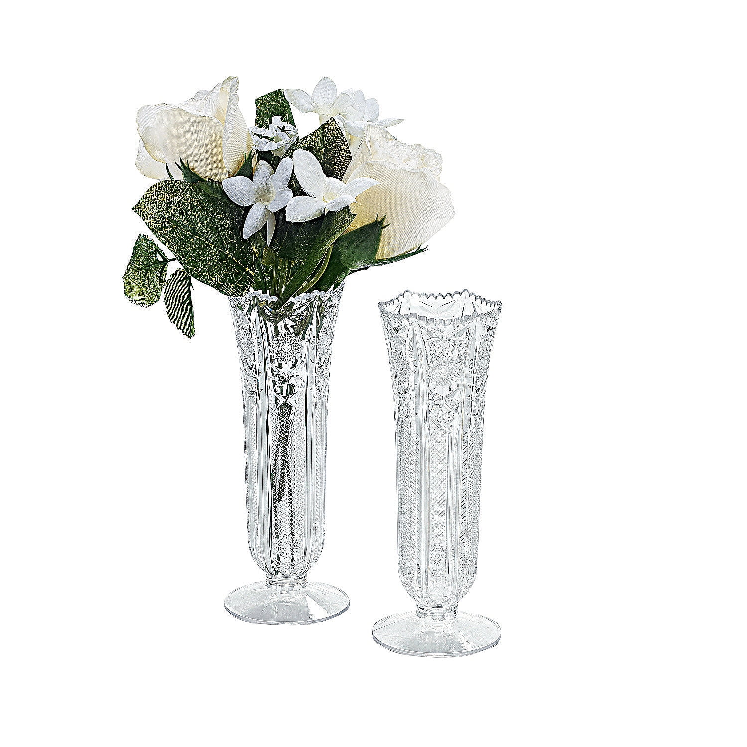 Fun Express 6” Home Decor Clear Plastic Bud Vases, Set of 12 - Walmart.com