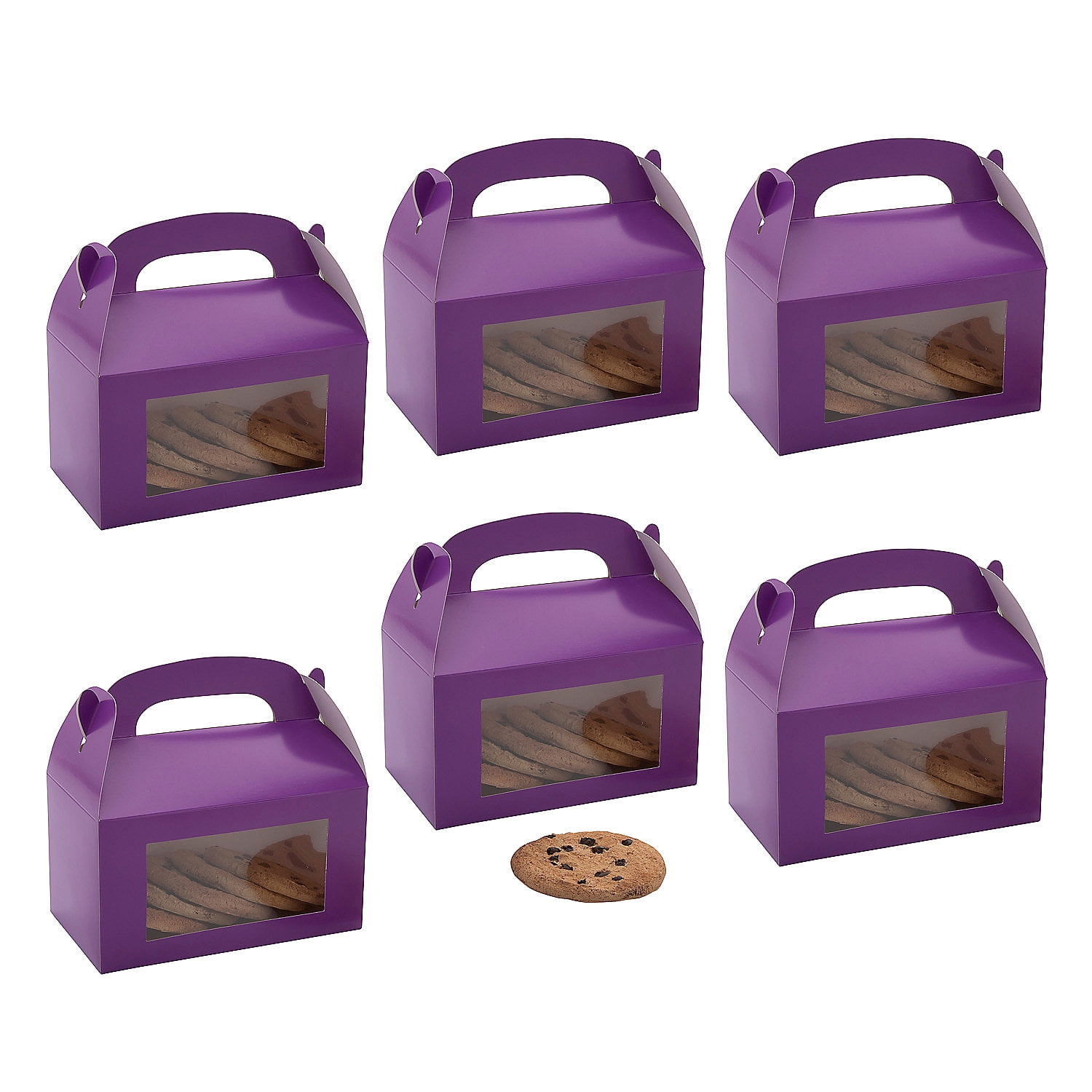 Fun Express 6" x 7" Bulk 48 Pieces Purple Cardstock Treat Boxes with ...