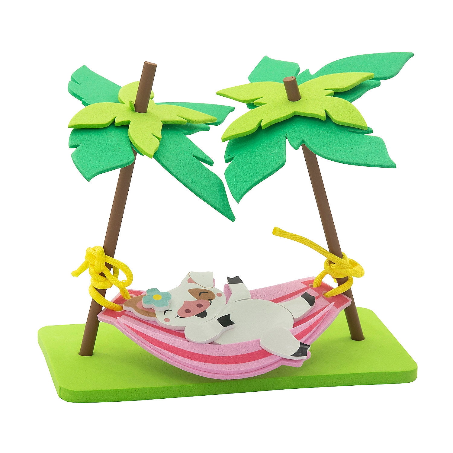 Fun Express 7 1/2" x 5" 3D Pig in a Hammock Foam Craft Kit - Makes 12 - Walmart.com