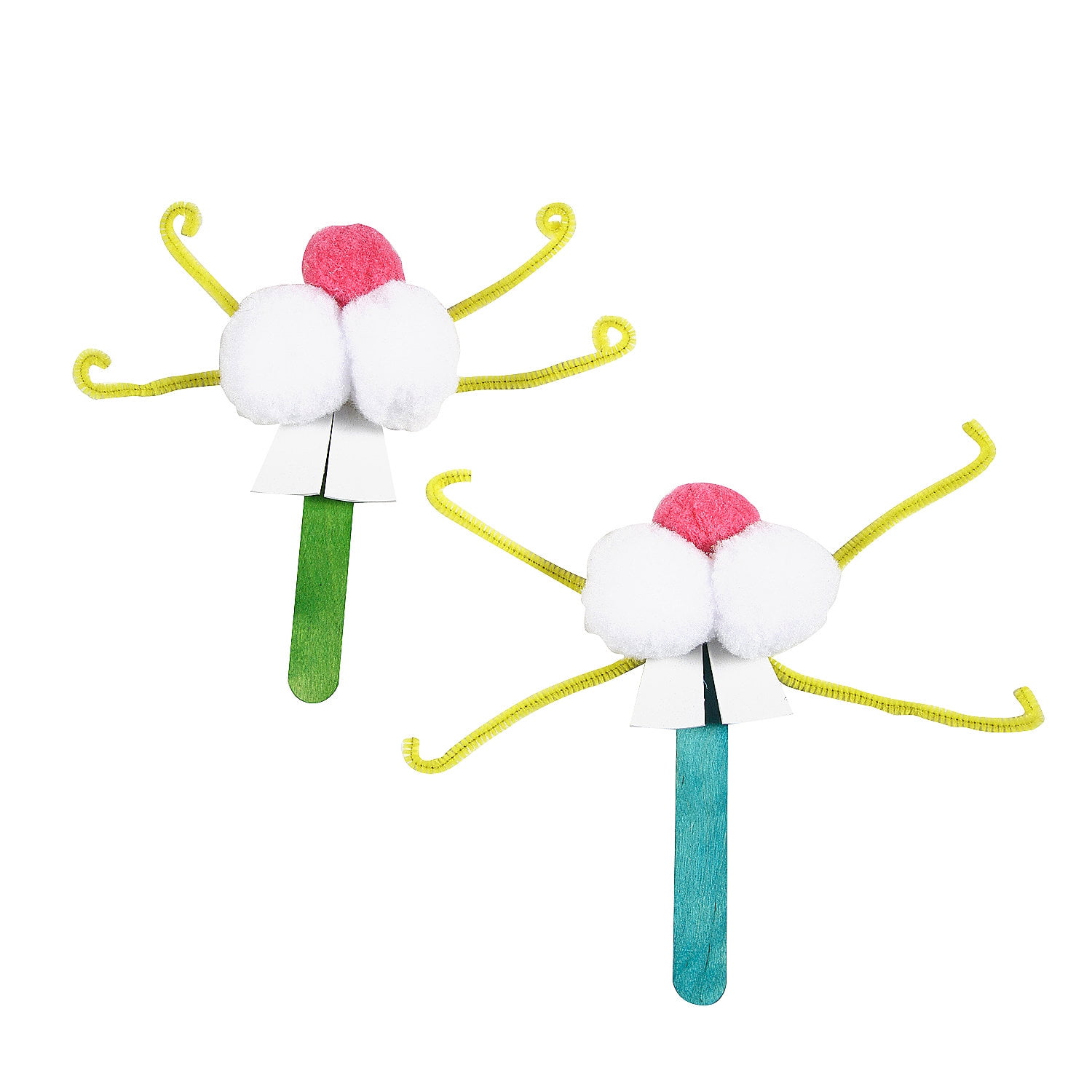 Fun Express 7 1/2" x 6 1/2" Easter Bunny Nose Craft Stick Craft Kit ...