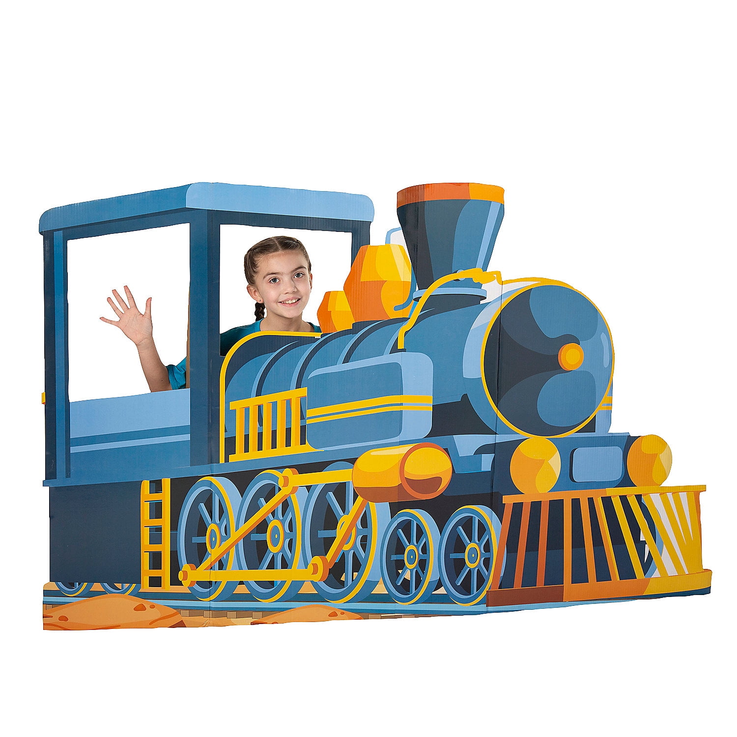 Fun Express 70" x 43" Railroad VBS Train Cardboard Cutout Stand-In ...