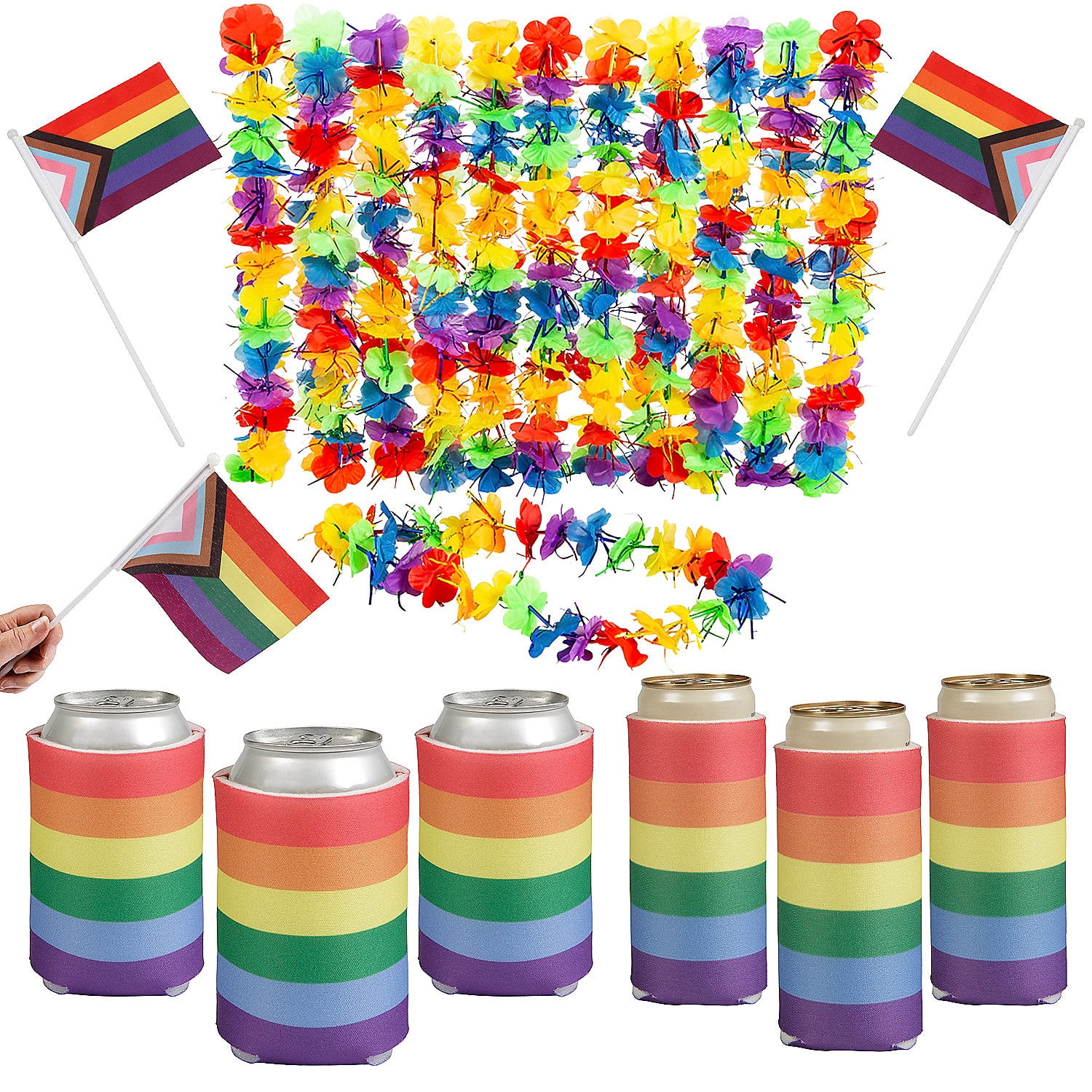 Fun Express 72 Pc. Pride Event Party Rainbow Favor & Handouts Kit for ...