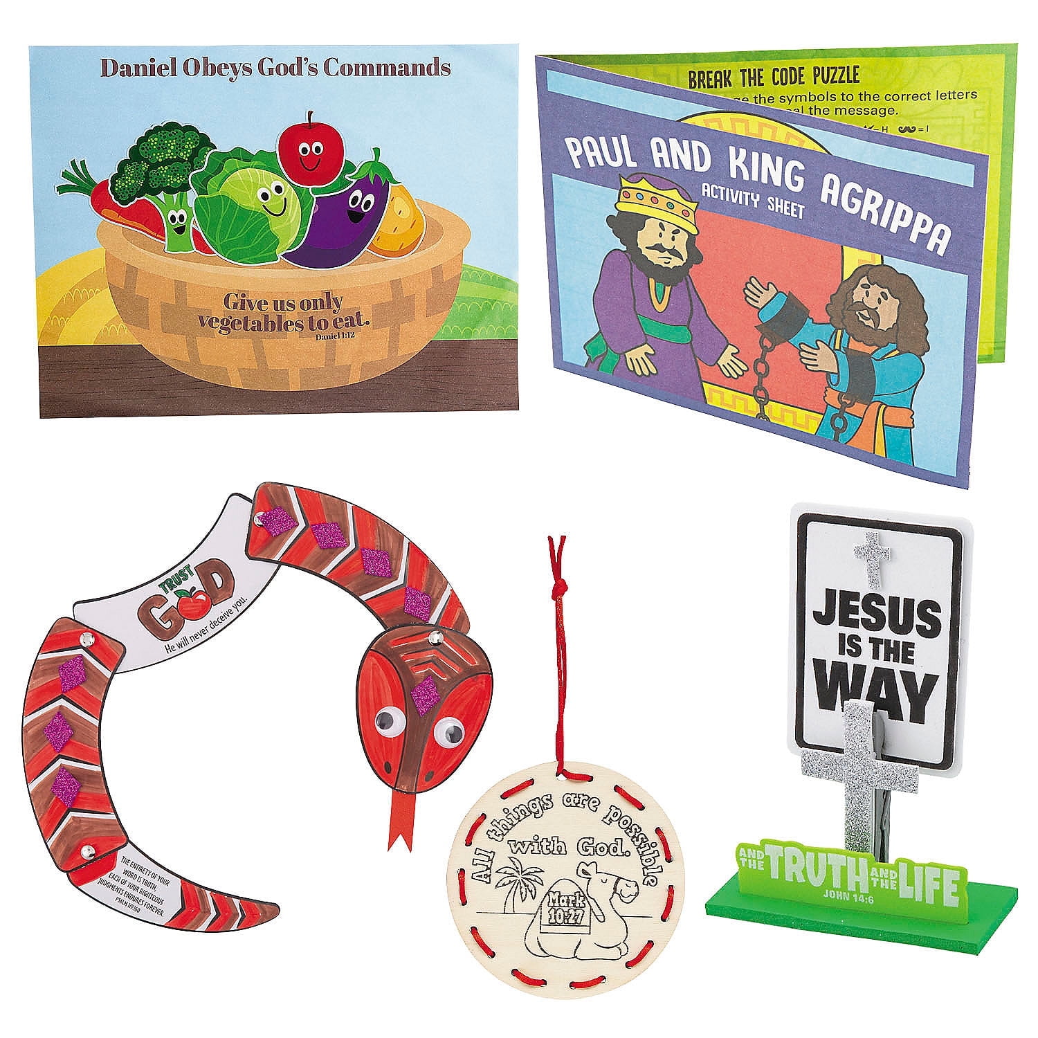 Fun Express 72 Piece Rocky Beach VBS Bible Story-a-Day Activity & Craft Kit Assortment for 12 ...