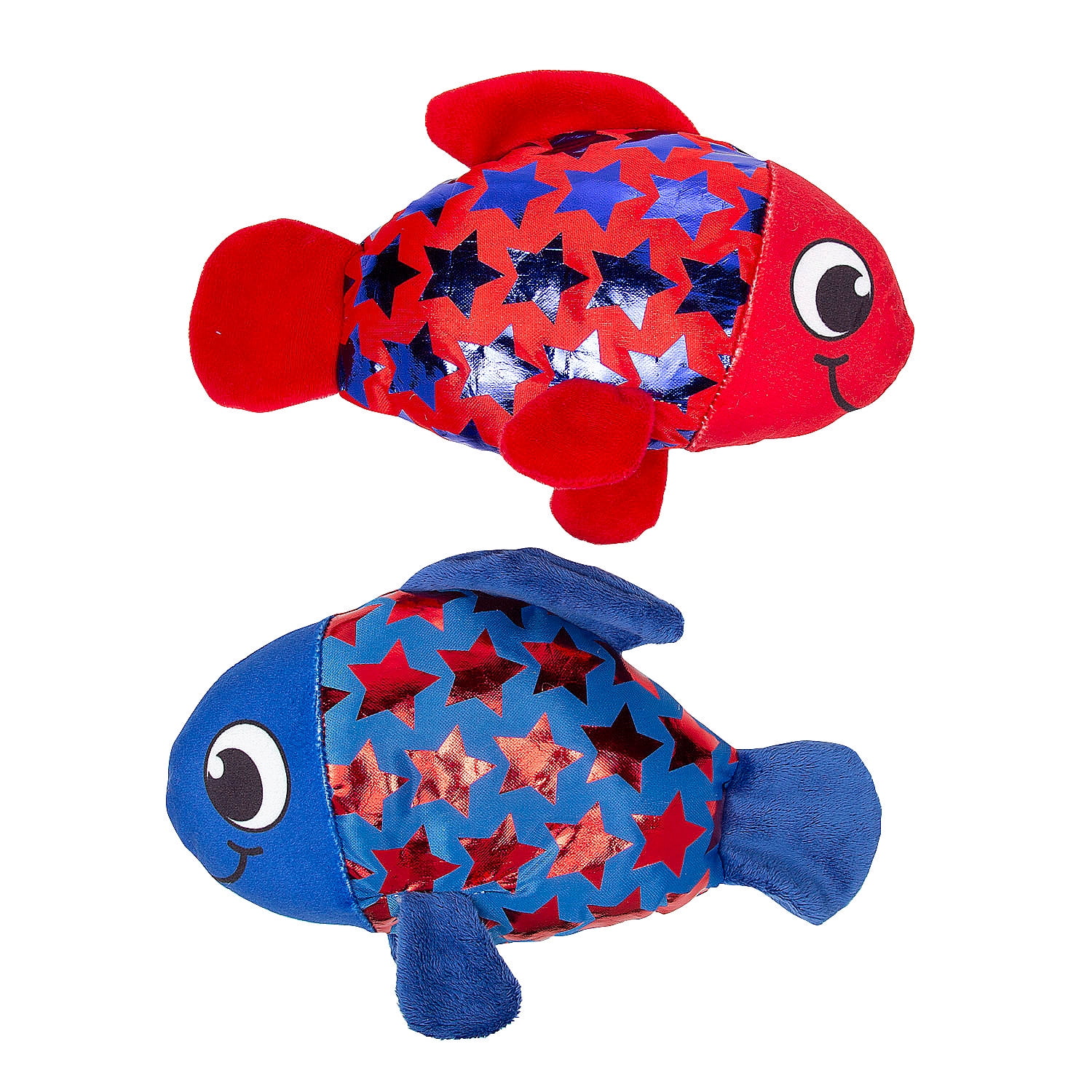 Fun Express 8 1/2" Patriotic Bright Red and Blue Shiny Star Scales ...