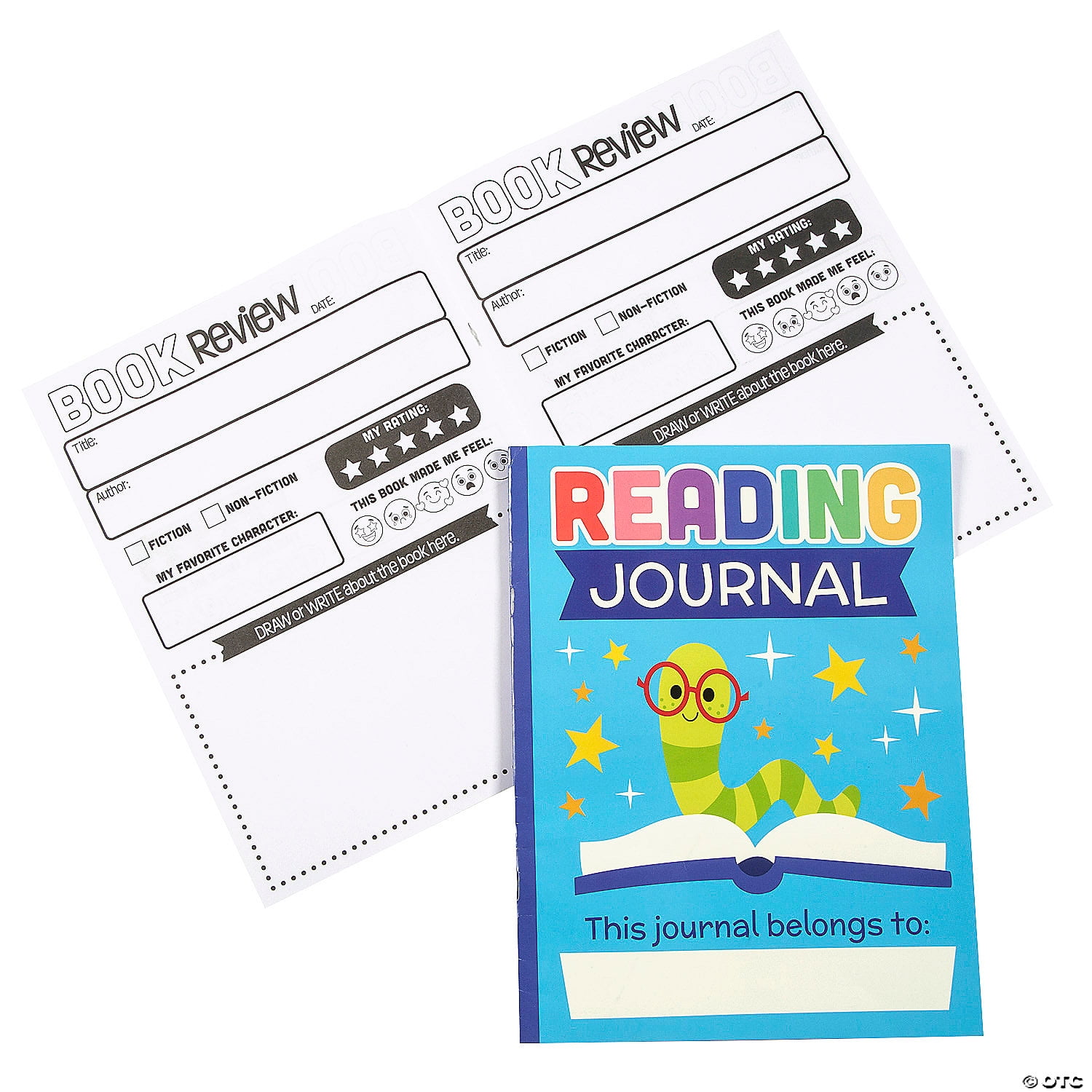 Fun Express 8 1/2" x 11" Elementary Paper Reading Journals - 12 Pieces ...