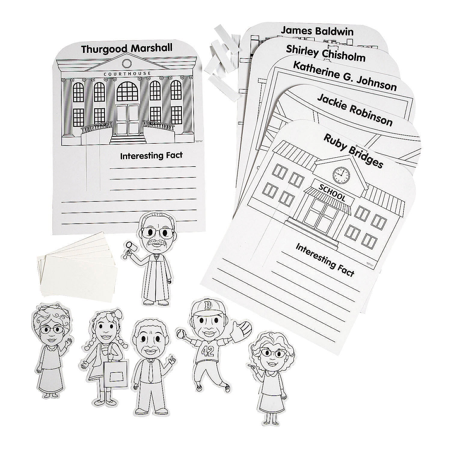 Fun Express 8 1/2" x 6" 3D Black History Figures Pop-Up Card Scene ...