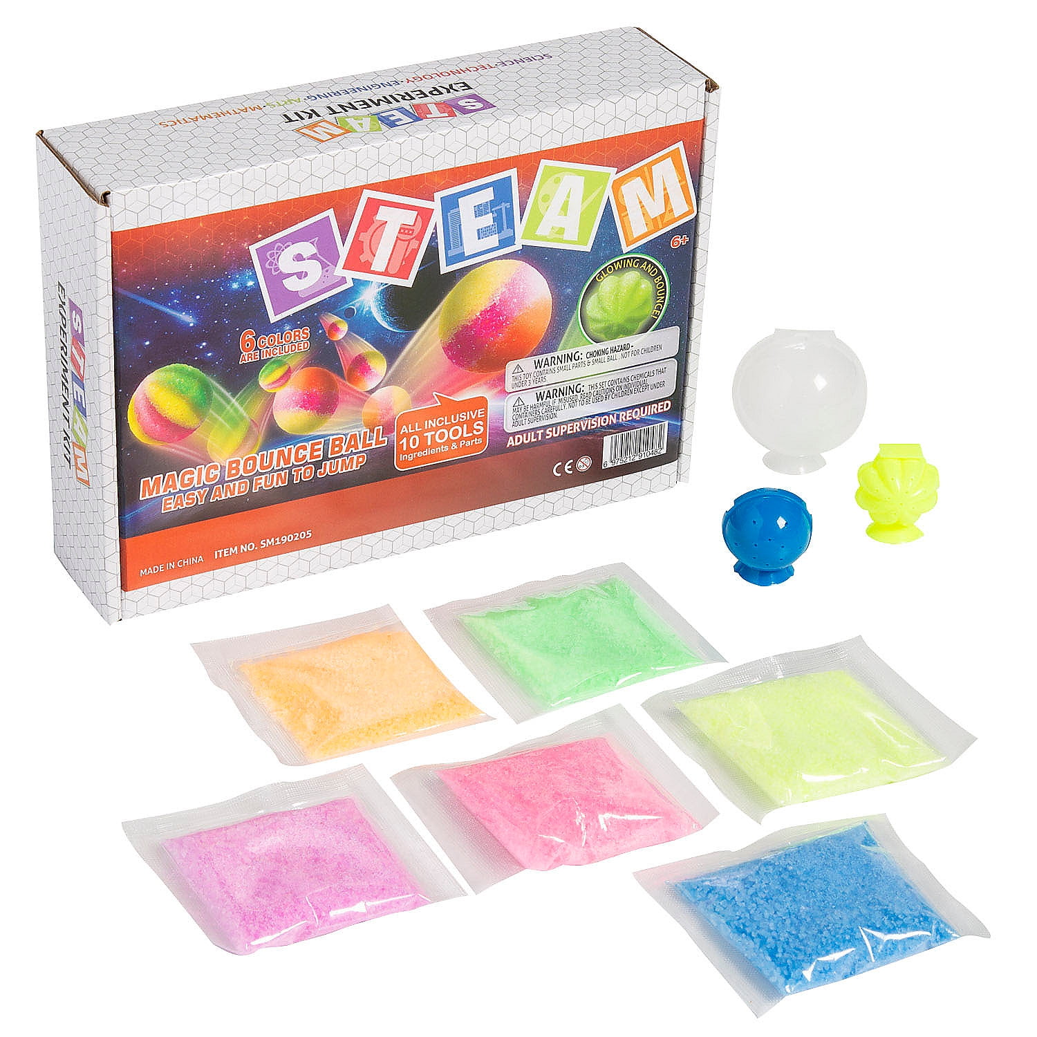 Fun Express 8 1/4" x 6 3/4" STEAM Little Scientists Magic Bouncing Ball ...