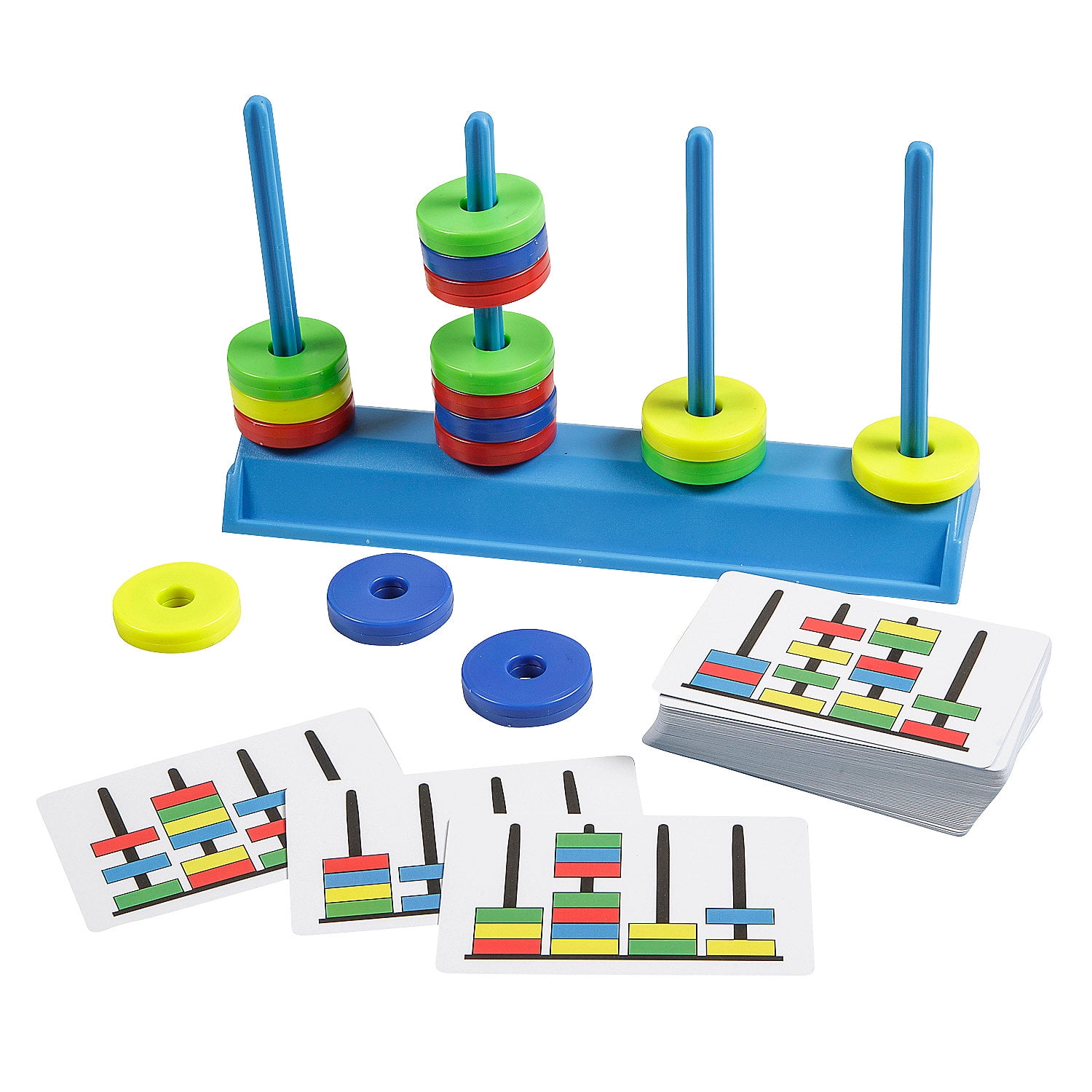 Fun Express 8" STEM Floating & Stacking Magnets Set with Flash Cards - 70 Pieces - Walmart.com