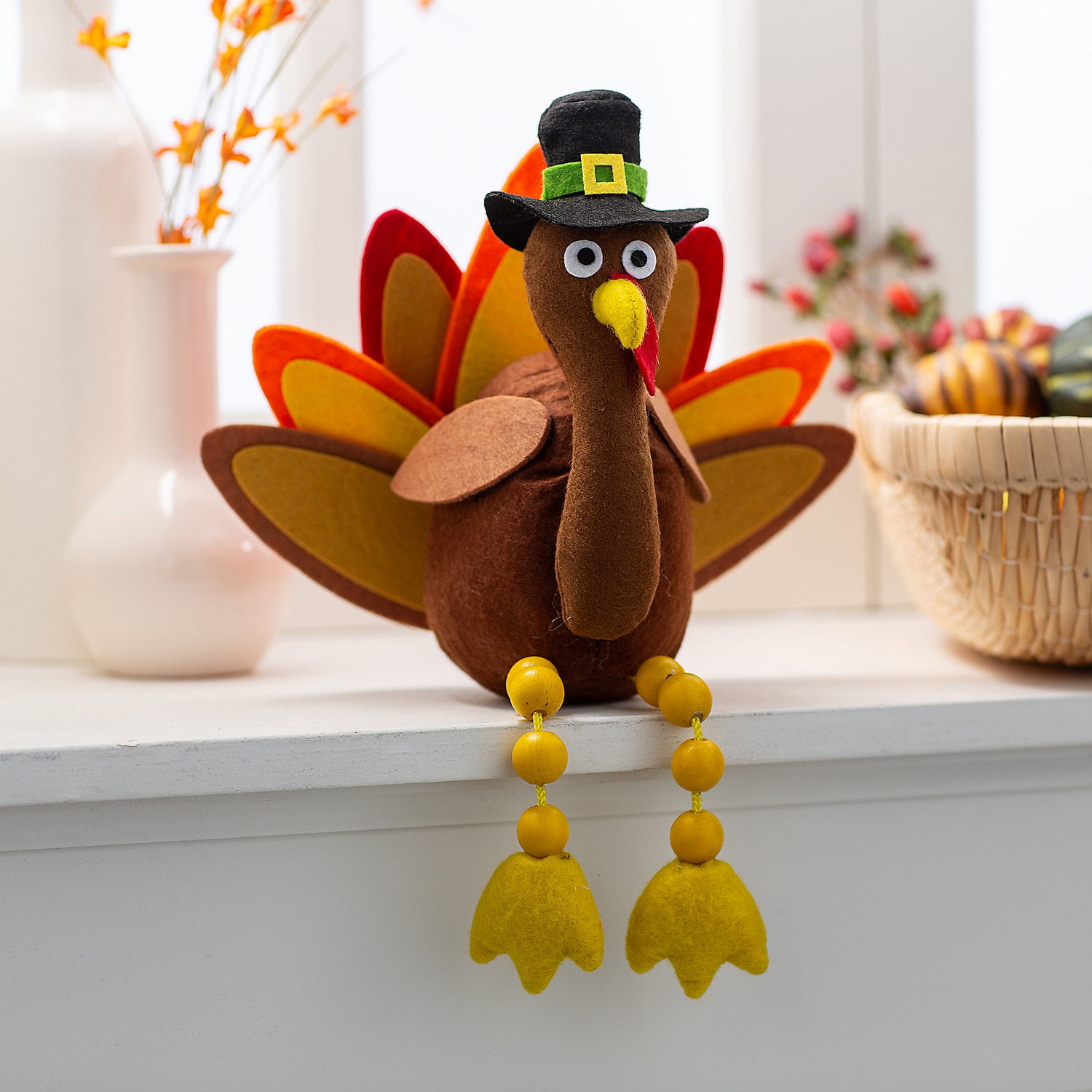 Fun Express 9 1/4" x 13" Dangle-Leg Thanksgiving Turkey Tabletop ...