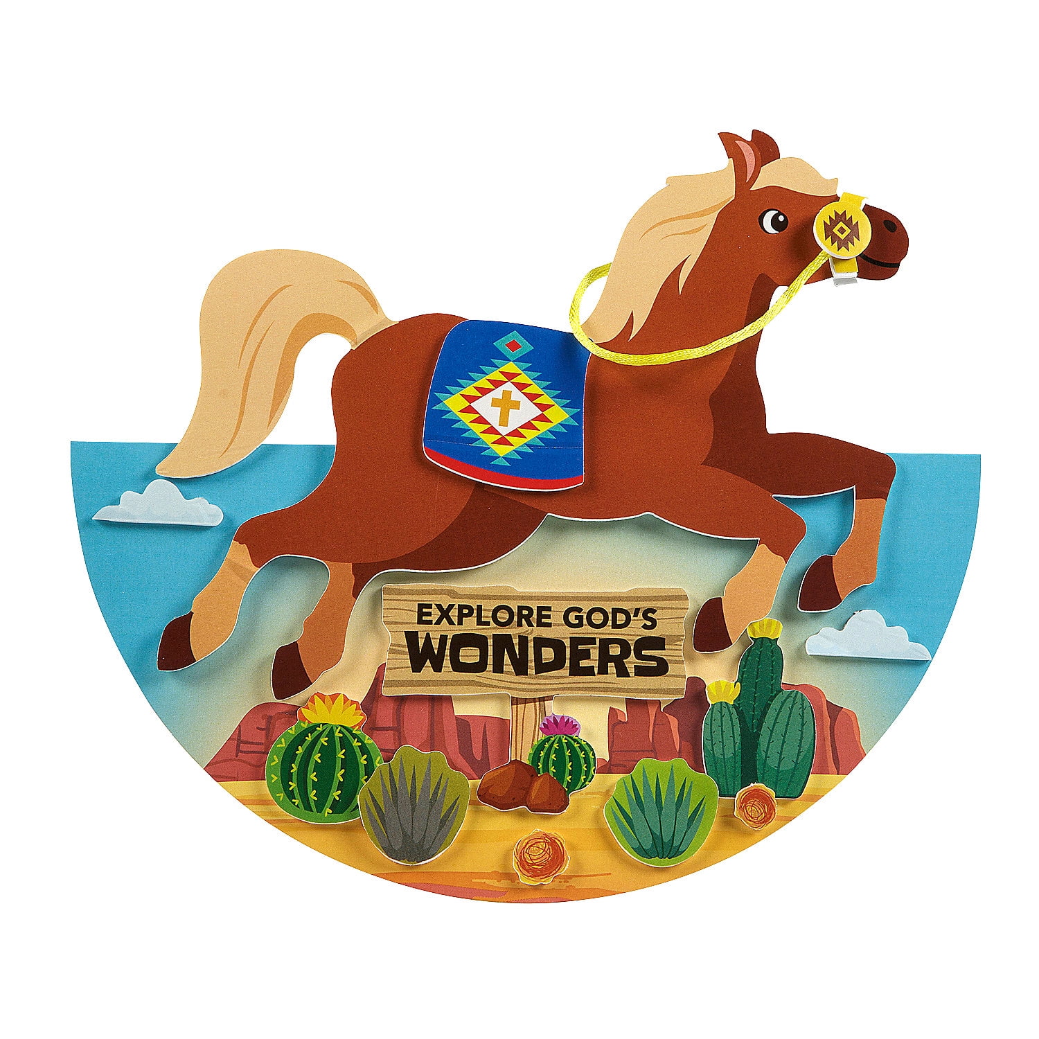 Fun Express 9" x 7 3/4" Railroad VBS Rocking Paper Plate Craft Kit - 12 ...