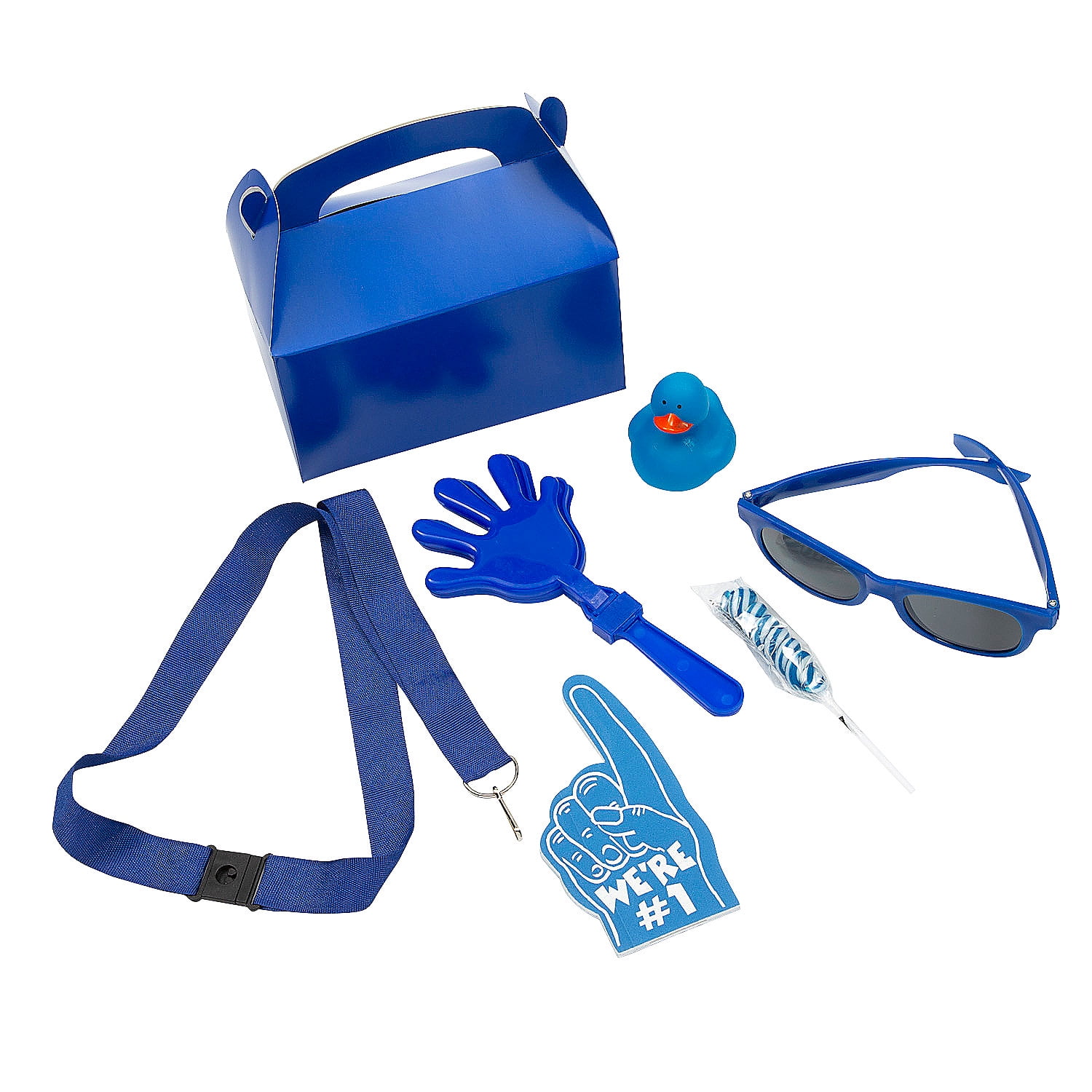 Fun Express 96 Pieces 6 1/4" x 6" Blue Spirit Rewards Box & Handouts ...