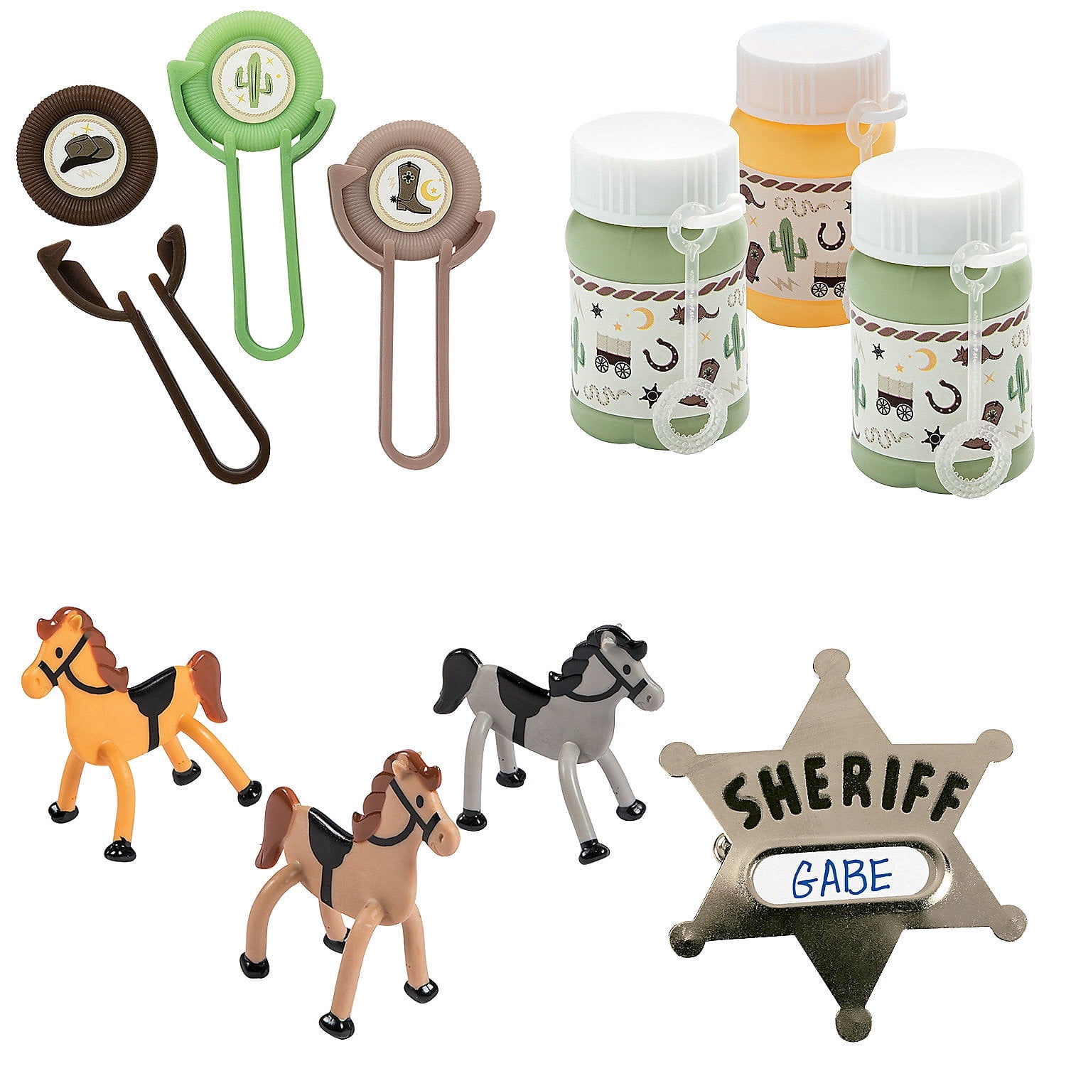 Fun Express 96 Pieces Western Party Favor Handout Kit for 24 - Walmart.com