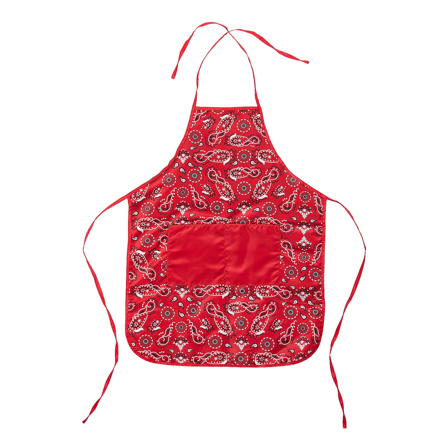 Fun Express Adult's Western Bandana Paisley Pattern Apron - Walmart.com