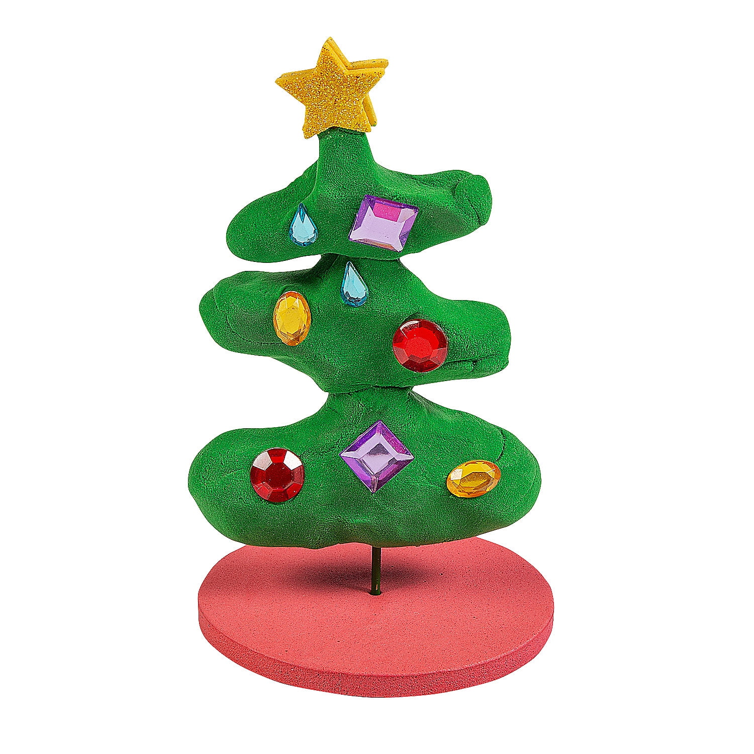 Fun Express Air Dry Clay Christmas Tree Craft Kit - Makes 12 - Walmart.com