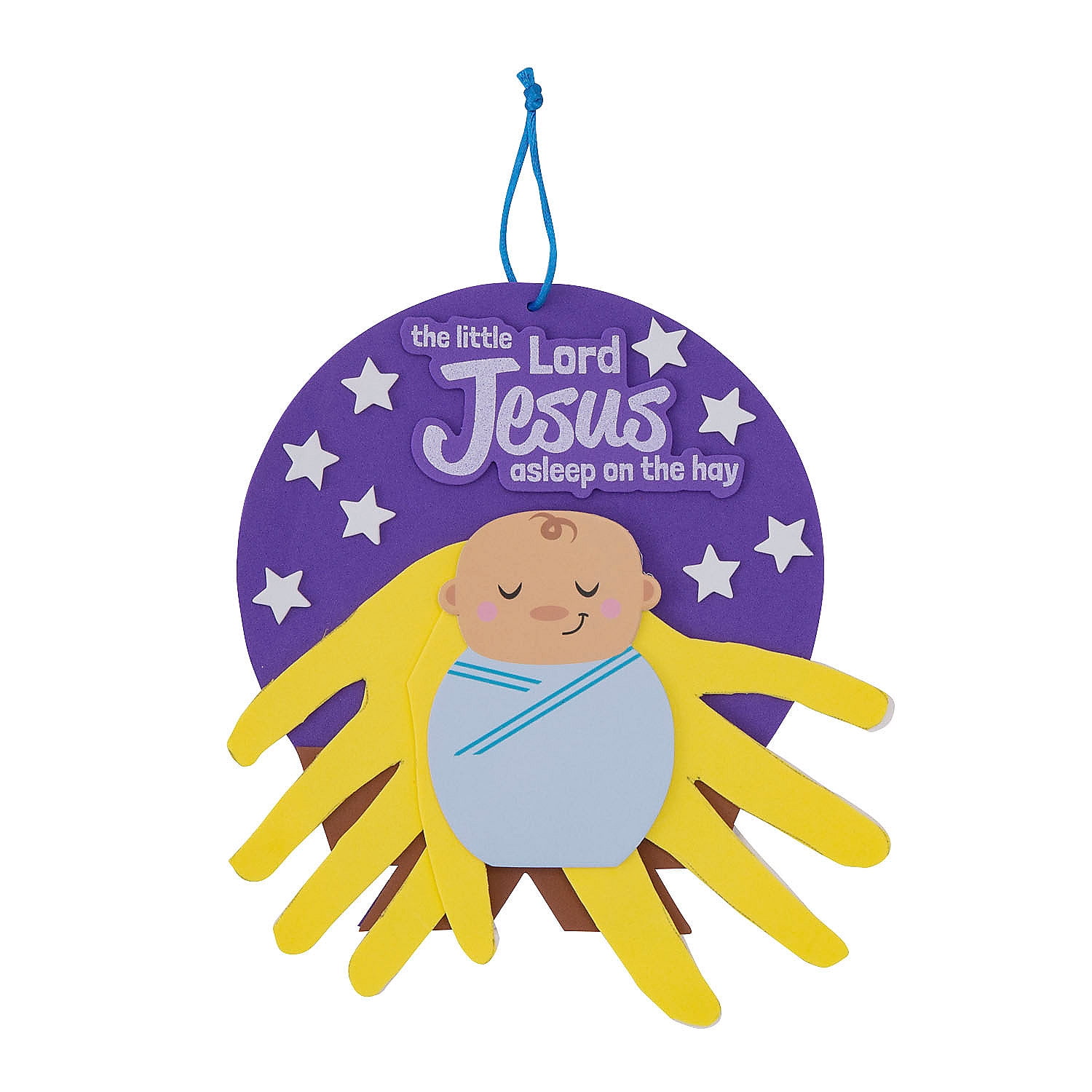 Fun Express Baby Jesus Handprint Sign Craft Kit - Makes 12 - Walmart.com