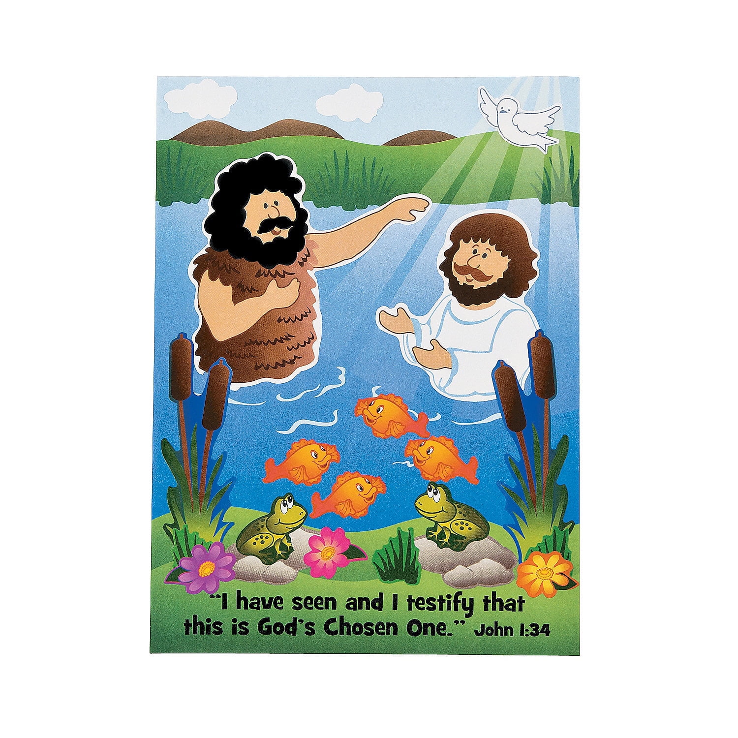 Fun Express Baptism of Jesus Mini Mass Stationery Set - Religious Event ...