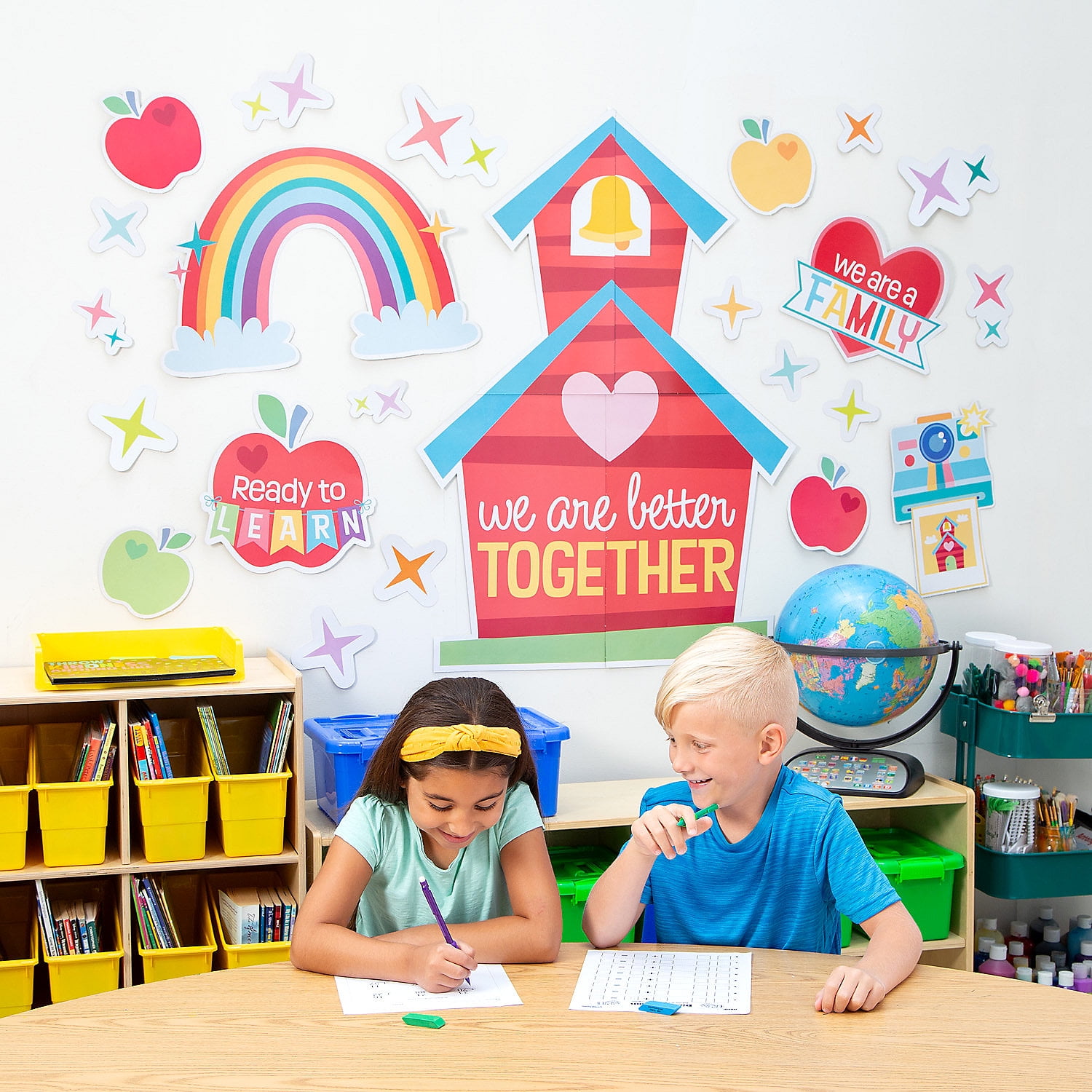 Fun Express Better Together Classroom Wall Statement Piece - 31 Pc ...