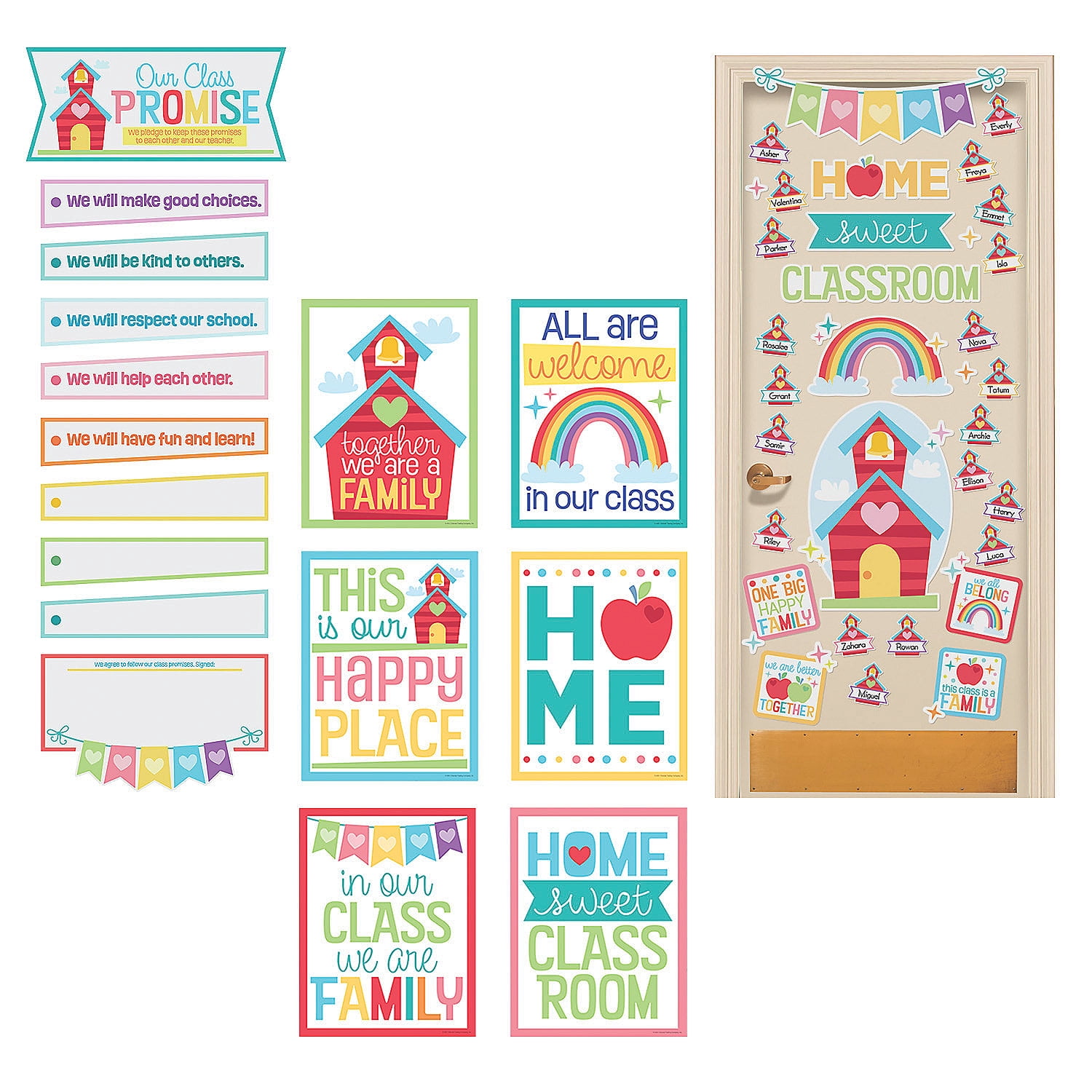 Fun Express Better Together Multicolor Cardstock Classroom Wall ...