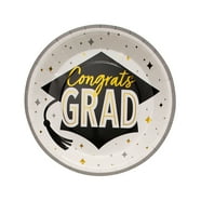 Caltero 50 PCS Graduation Paper Plates, 10 x 12 Inch Graduation Plates ...