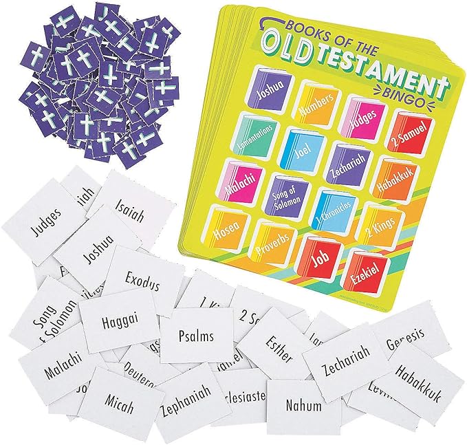 Fun Express Books of The Bible Bingo Game, Includes 16 Game Boards ...