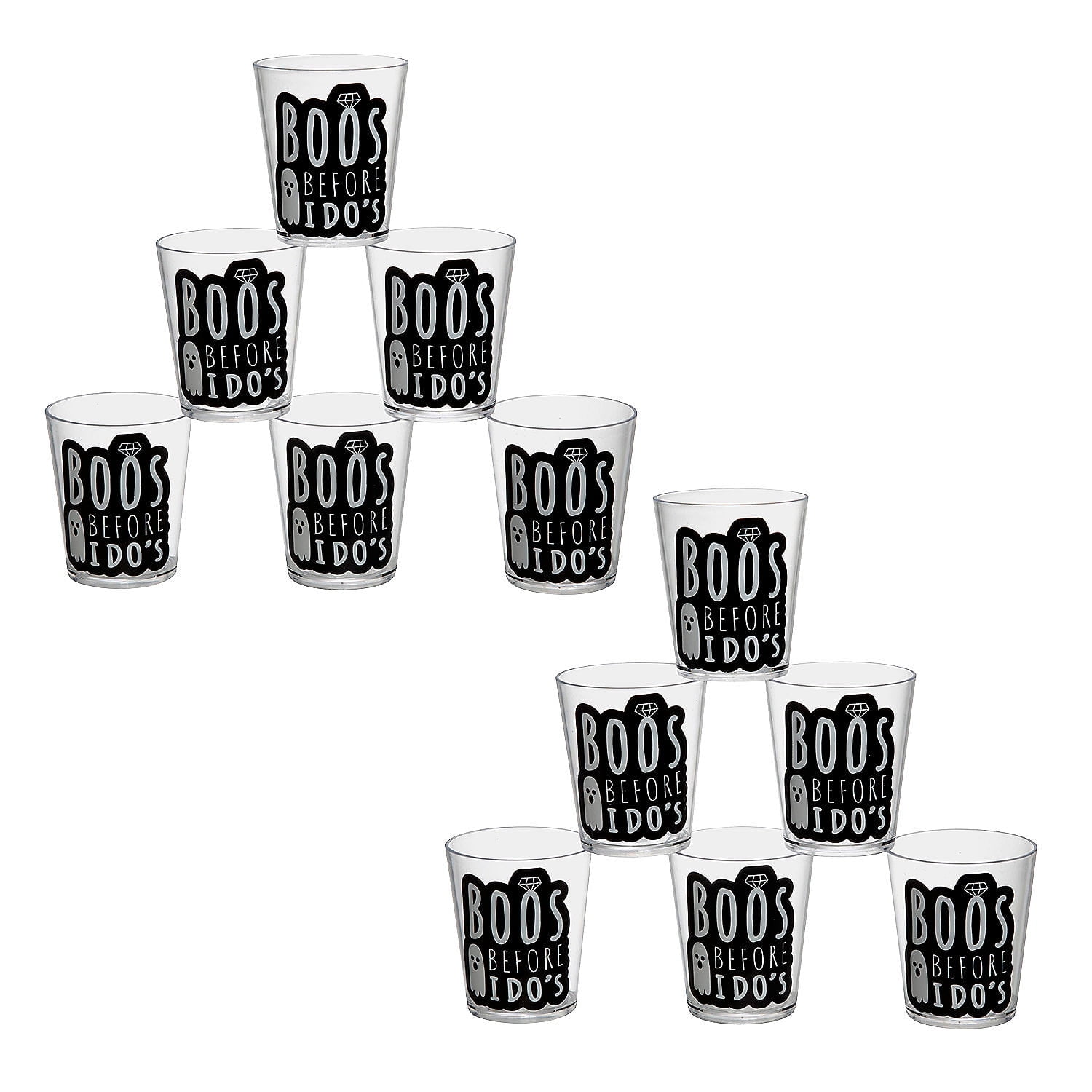 Fun Express Boos Before I Do’s Disposable Plastic Shot Glasses, 2 oz ...