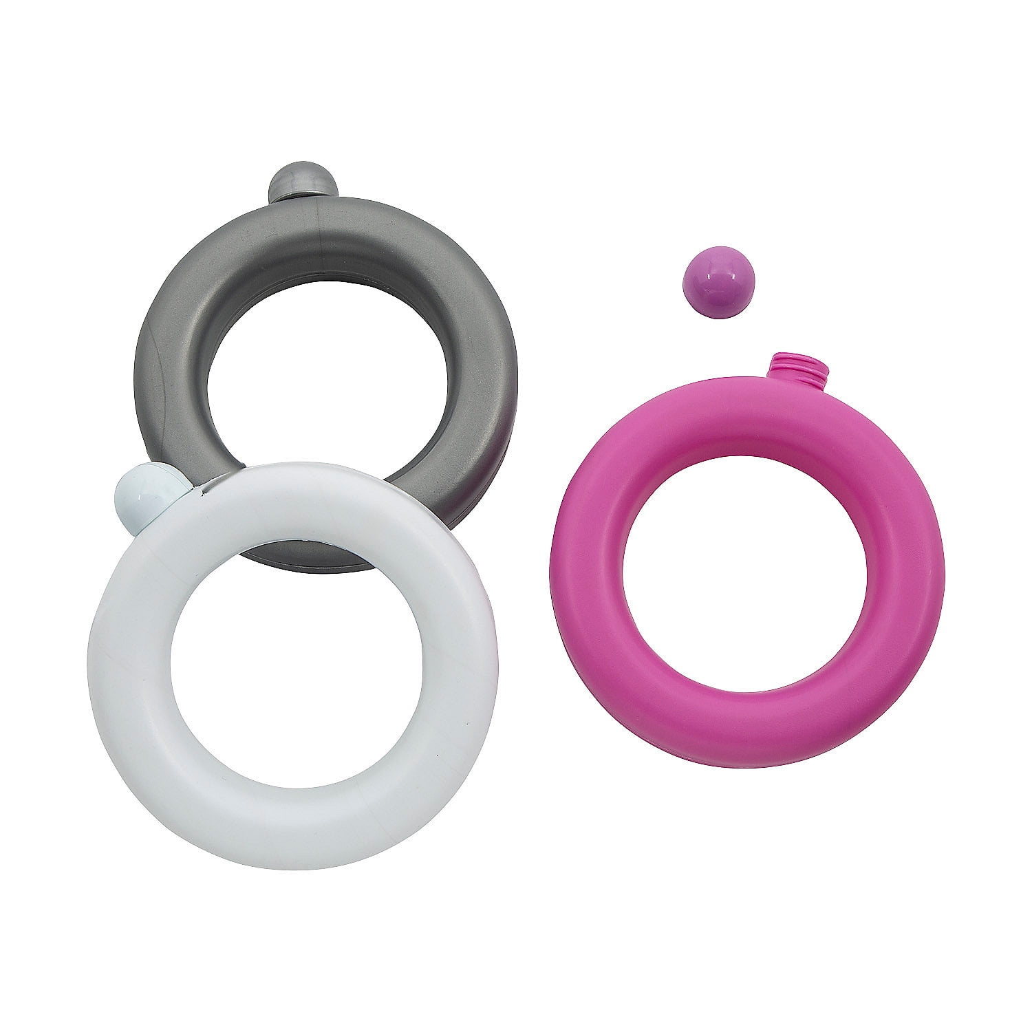 Fun Express Bracelet BPA-Free Plastic Drinking Flasks - 12 Count ...